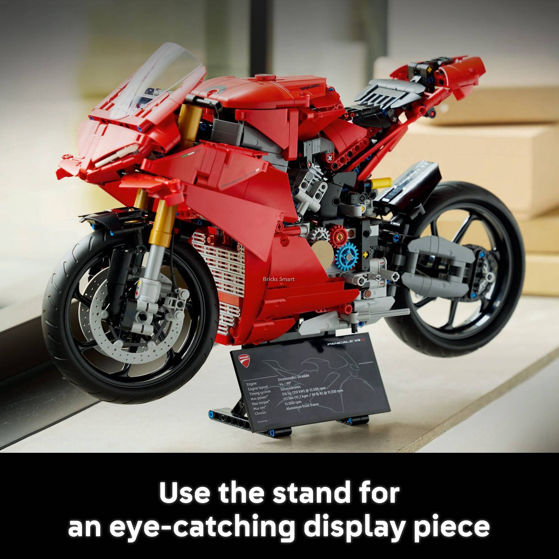 LEGO 42202 Technic Ducati Panigale V4 S Motorcycle Building Set (1603 ...