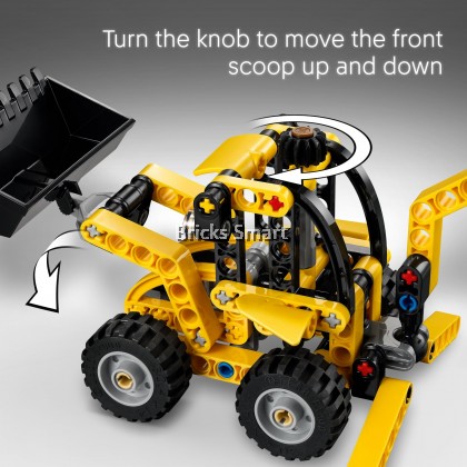 LEGO 42197 Technic Backhoe Loader Building Toy Set (104 Pieces)