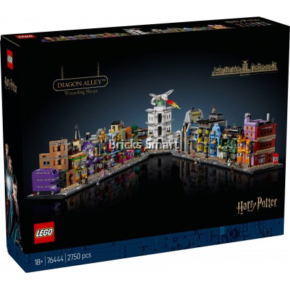 LEGO 76444 Harry Potter Diagon Alley Wizarding Shops Building Toy Set ...