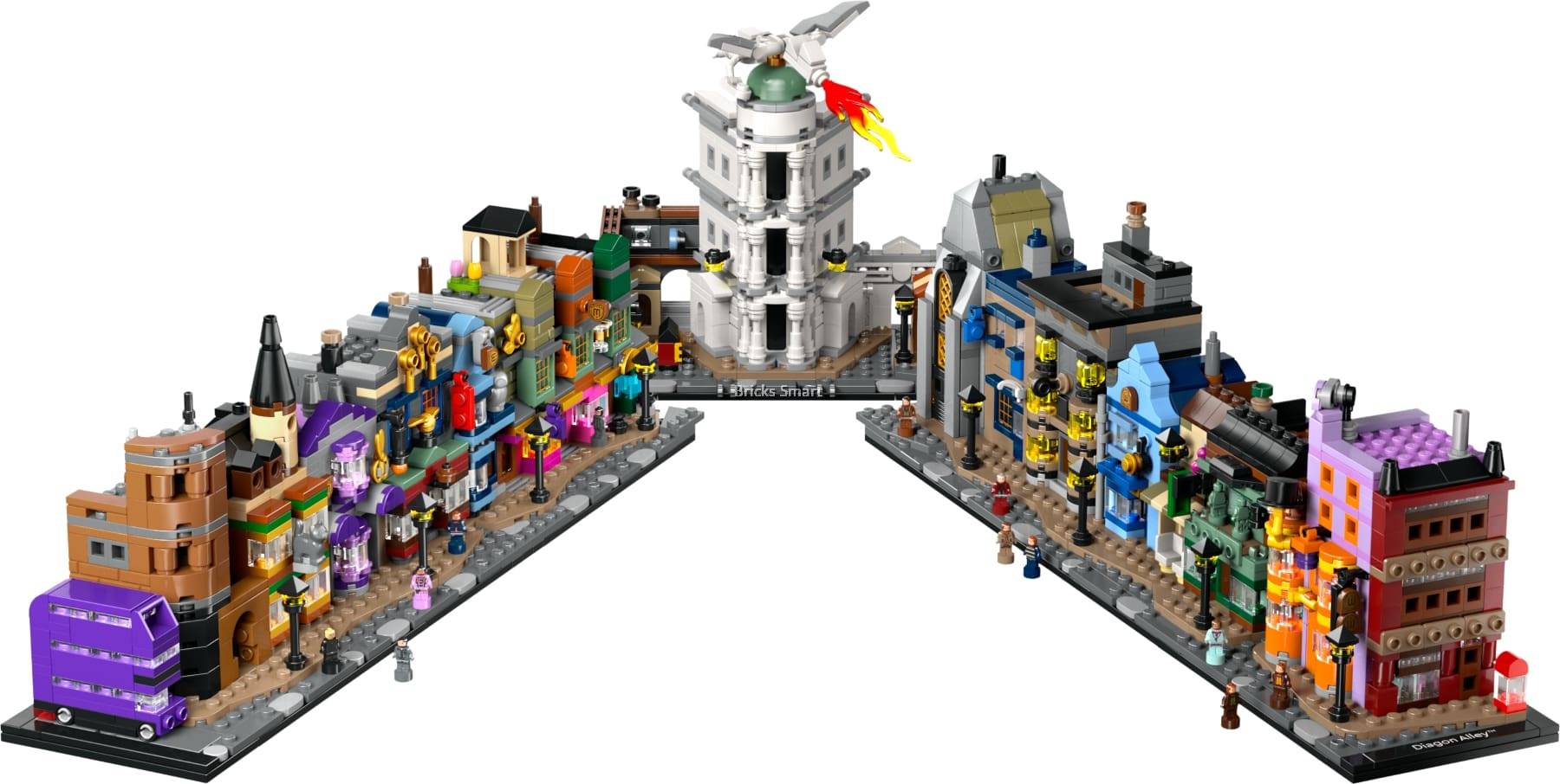 LEGO 76444 Harry Potter Diagon Alley Wizarding Shops Building Toy Set ...