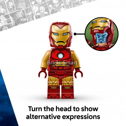 LEGO 76307 Marvel Super Heroes Iron Man Mech vs. Ultron Building Toy ...
