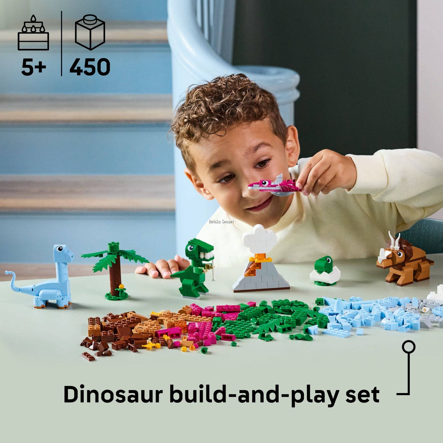 LEGO 11041 LEGO Classic Creative Dinosaurs Building Toy Set (450 Pieces)