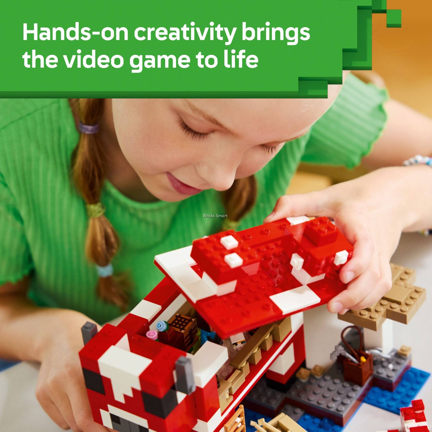 LEGO 21270 Miecraft The Mooshroom House Building Toy Set (500 Pieces)