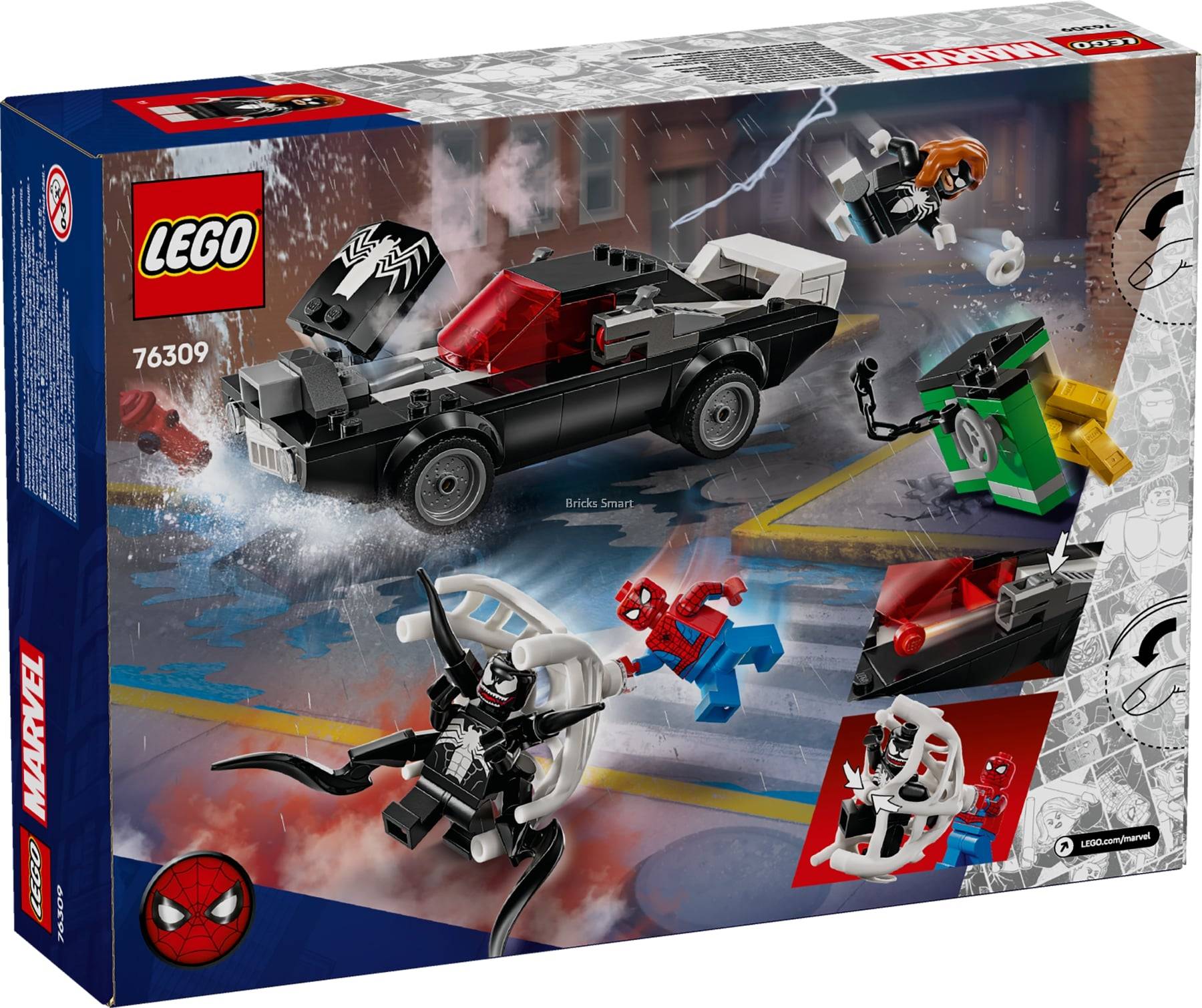 LEGO 76309 Marvel Super Heroes Spider-Man vs. Venom Muscle Car Building ...