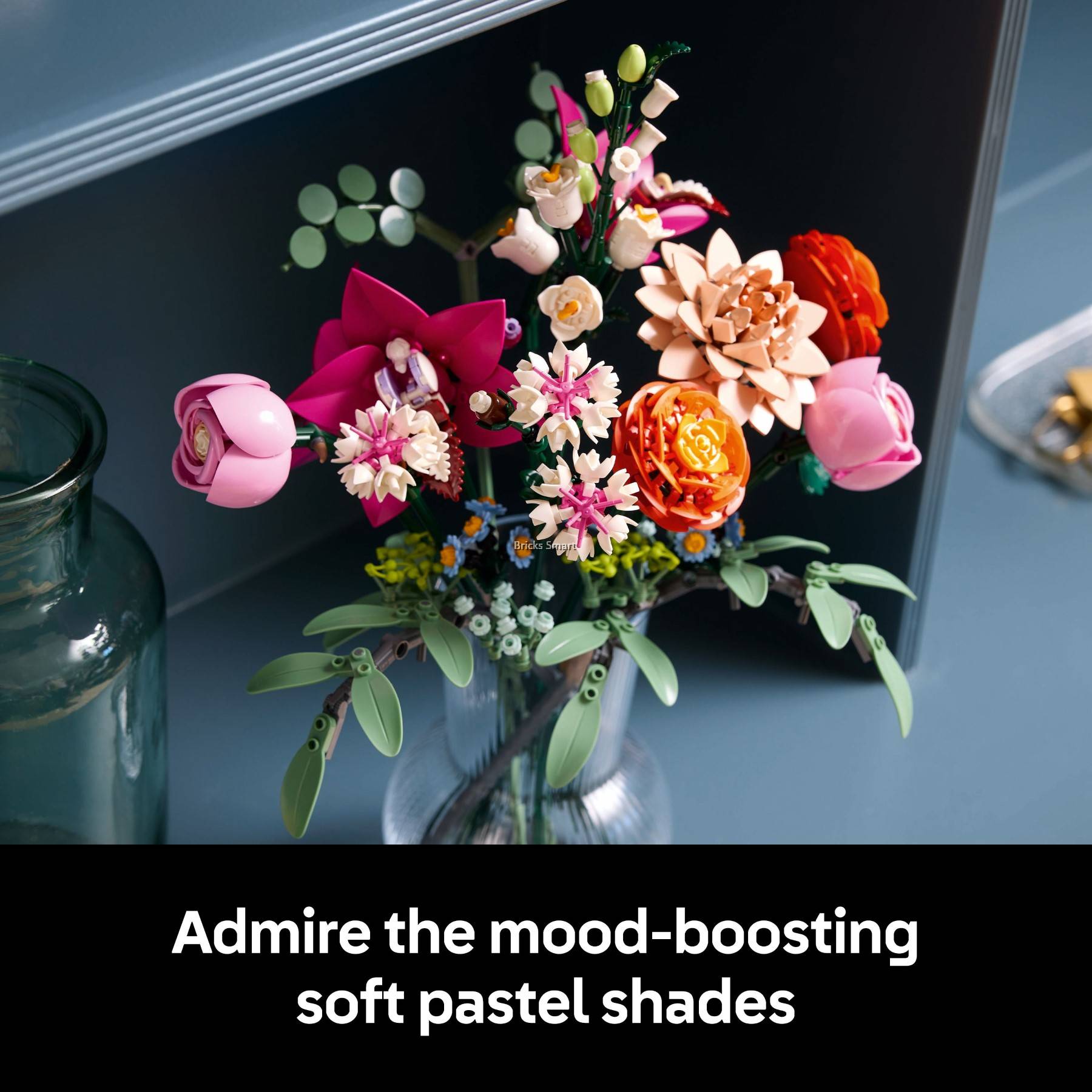 LEGO 10342 Botanicals Icons Pretty Pink Flower Bouquet Building Set ...