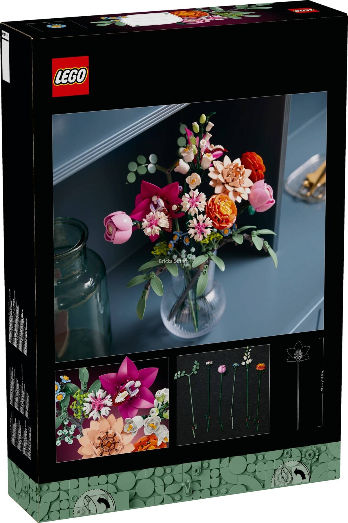 LEGO 10342 Botanicals Icons Pretty Pink Flower Bouquet Building Set ...