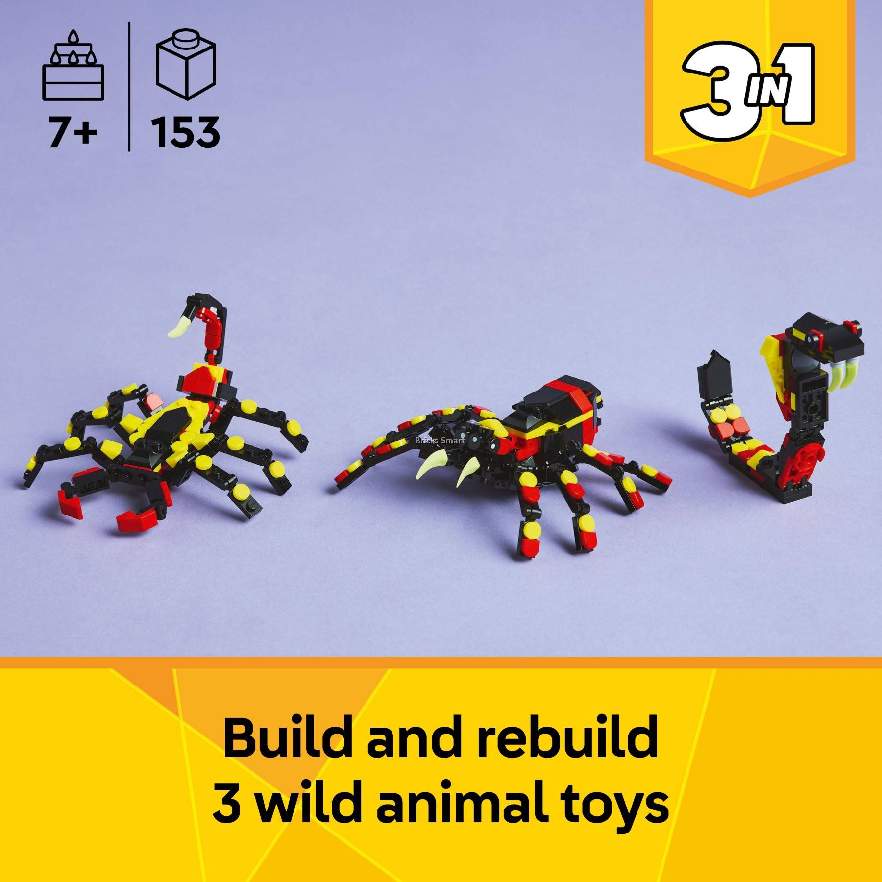 LEGO 31159 LEGO Creator Wild Animal: Surprising Spider Building Toy Set ...