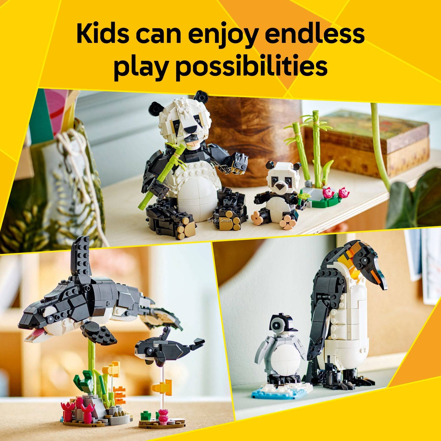 LEGO 31165 LEGO Creator Wild Animals: Panda Family Building Toy Set ...
