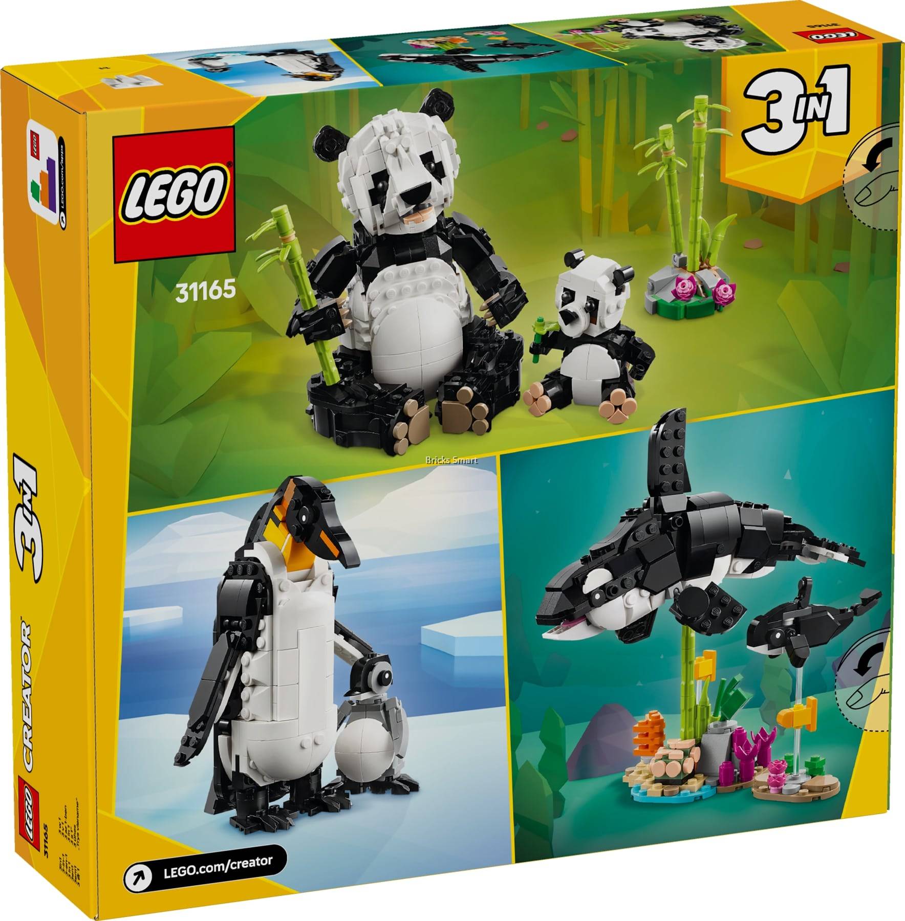LEGO 31165 LEGO Creator Wild Animals: Panda Family Building Toy Set ...