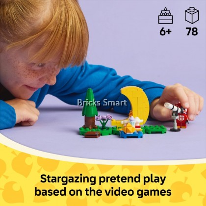 LEGO 77053 Animal Crossing Stargazing with Celeste Building Toy Set (78 ...