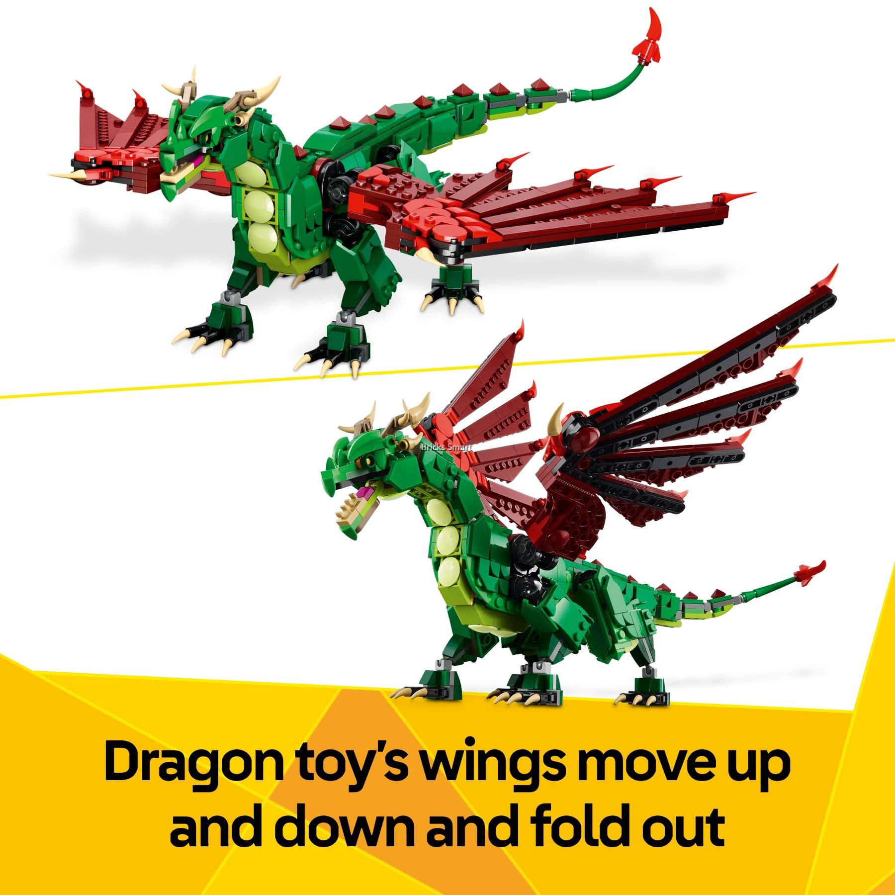 LEGO 31161 LEGO Creator Medieval Dragon Building Toy Set (715 Pieces)
