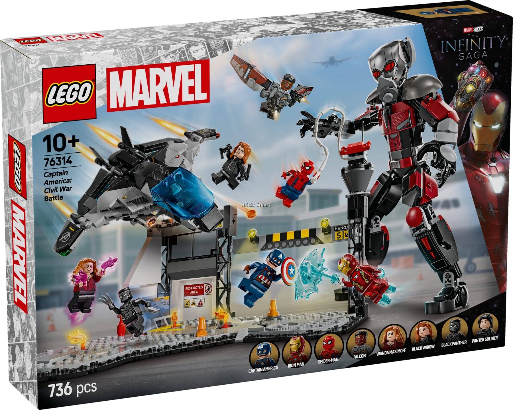 LEGO 76314 Marvel Super Heroes Captain America: Civil War Action Battle ...