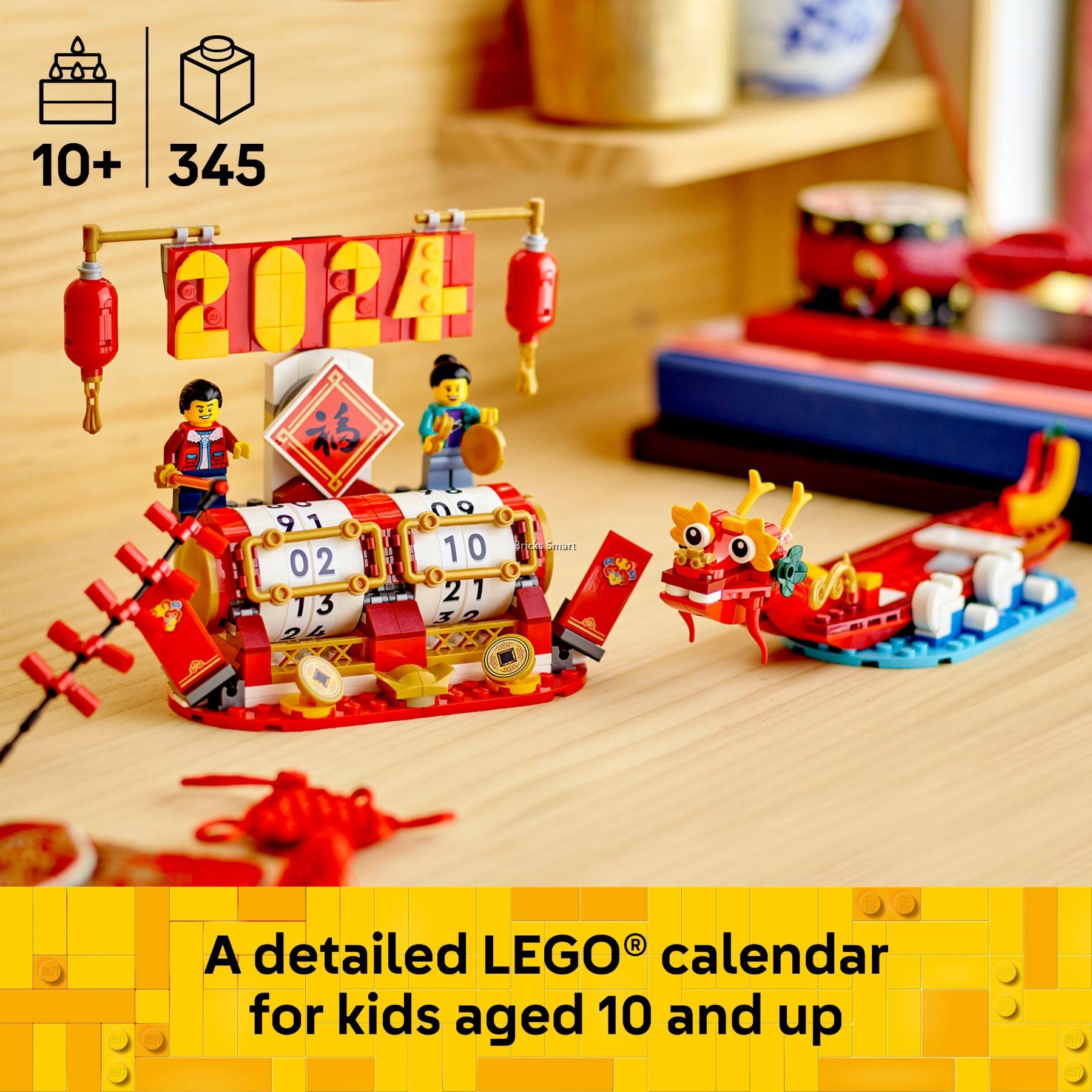 LEGO 40678 Festival Calendar Building Toy Set (345 Pieces)