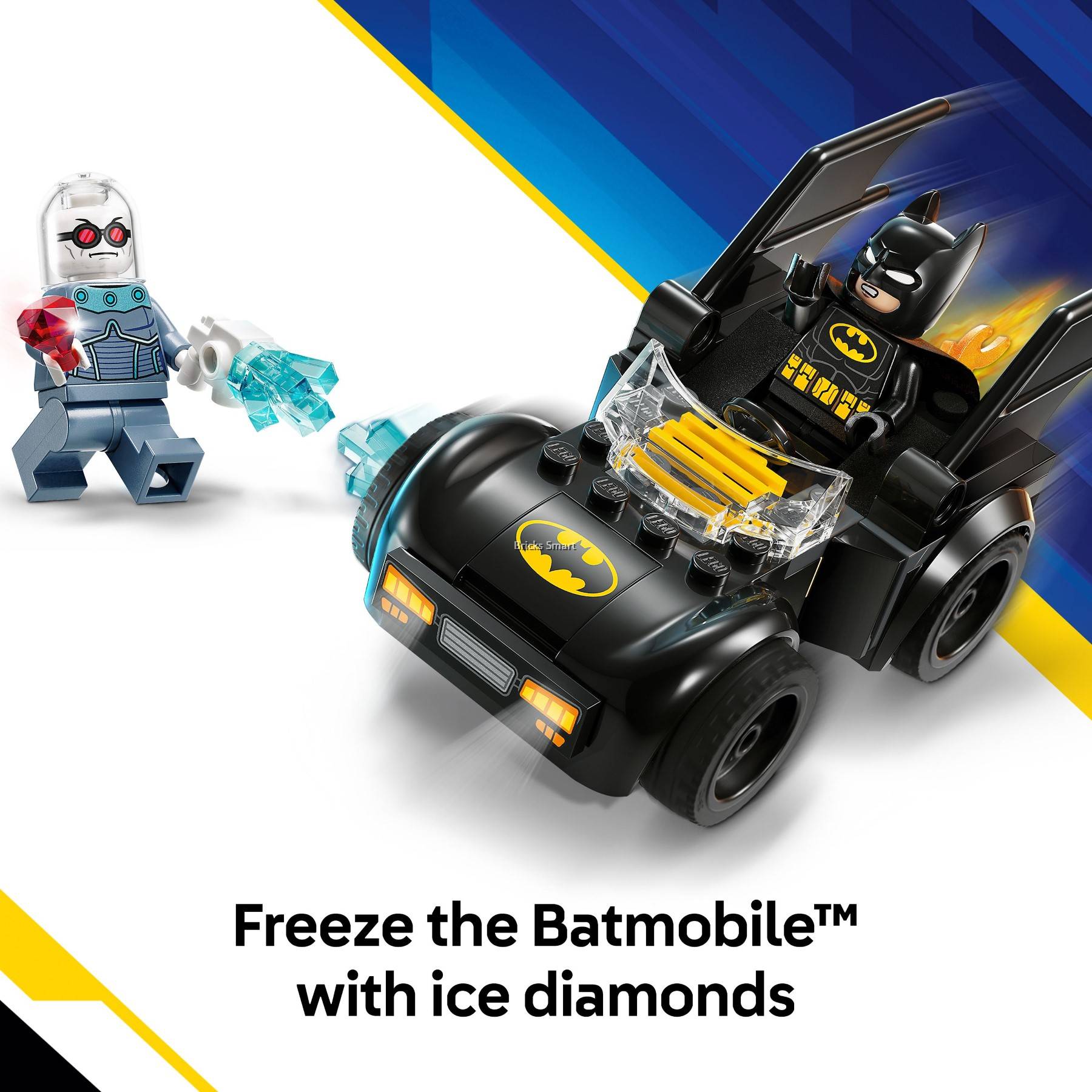 LEGO 76301 DC Super Heroes Batman & Batmobile vs. Mr. Freeze Building ...