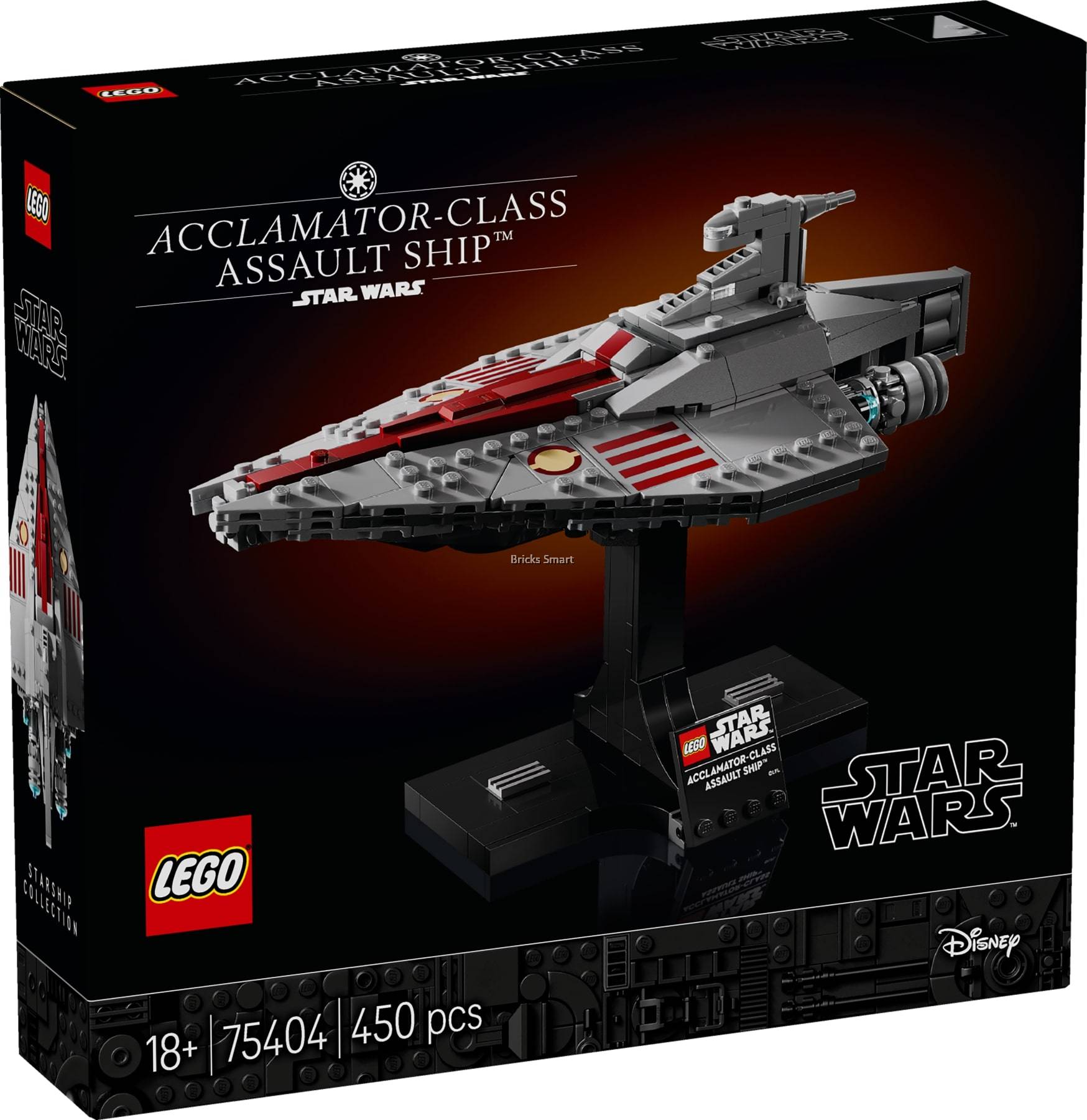 LEGO 75404 Star Wars Acclamator-Class Assault Ship Building Toy Set ...