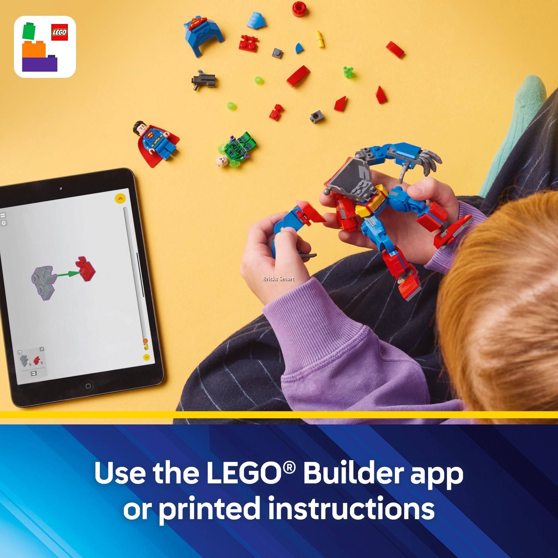 LEGO 76302 DC Super Heroes Superman Mech vs. Lex Luthor Building Toy ...