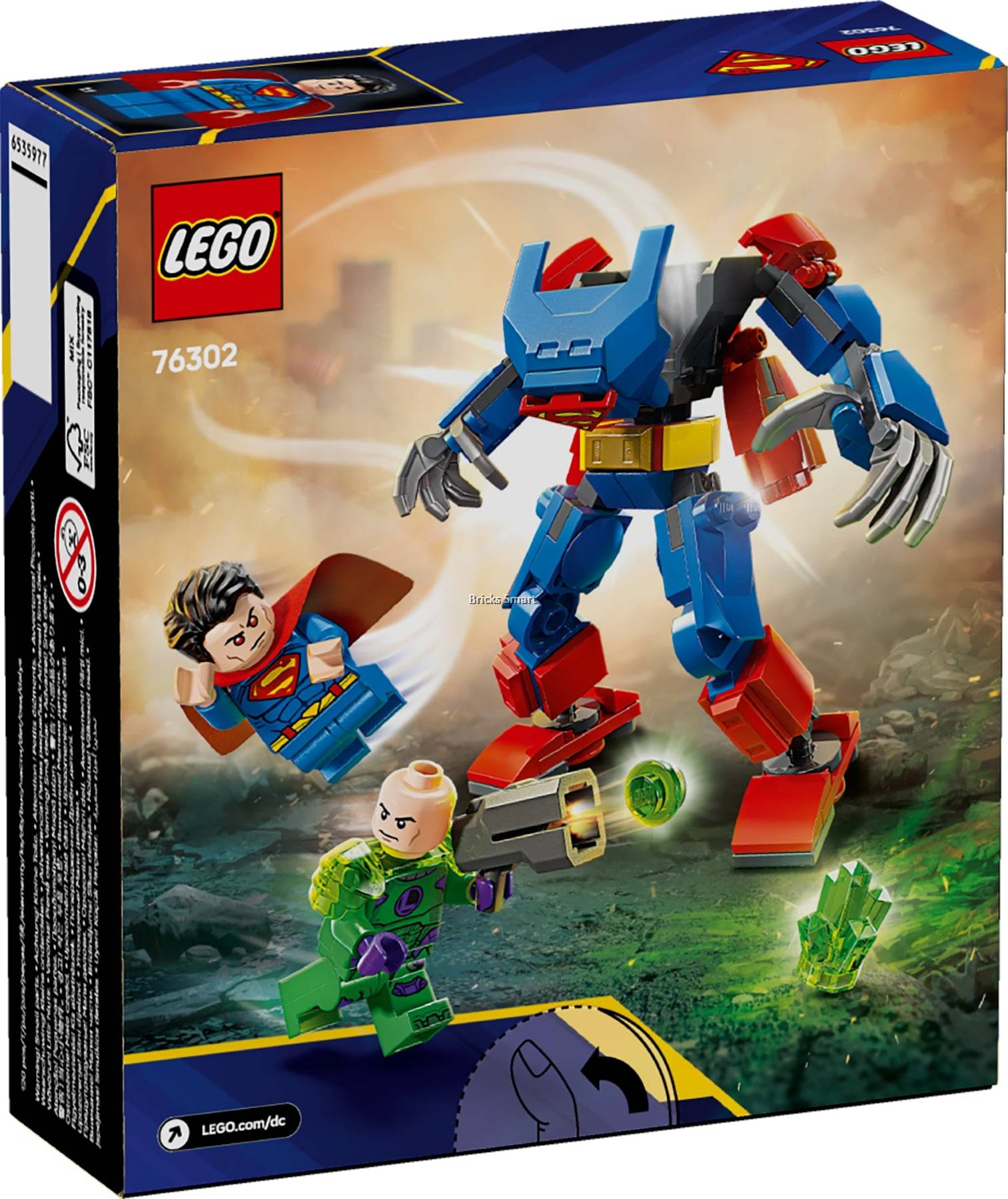 LEGO 76302 DC Super Heroes Superman Mech vs. Lex Luthor Building Toy ...