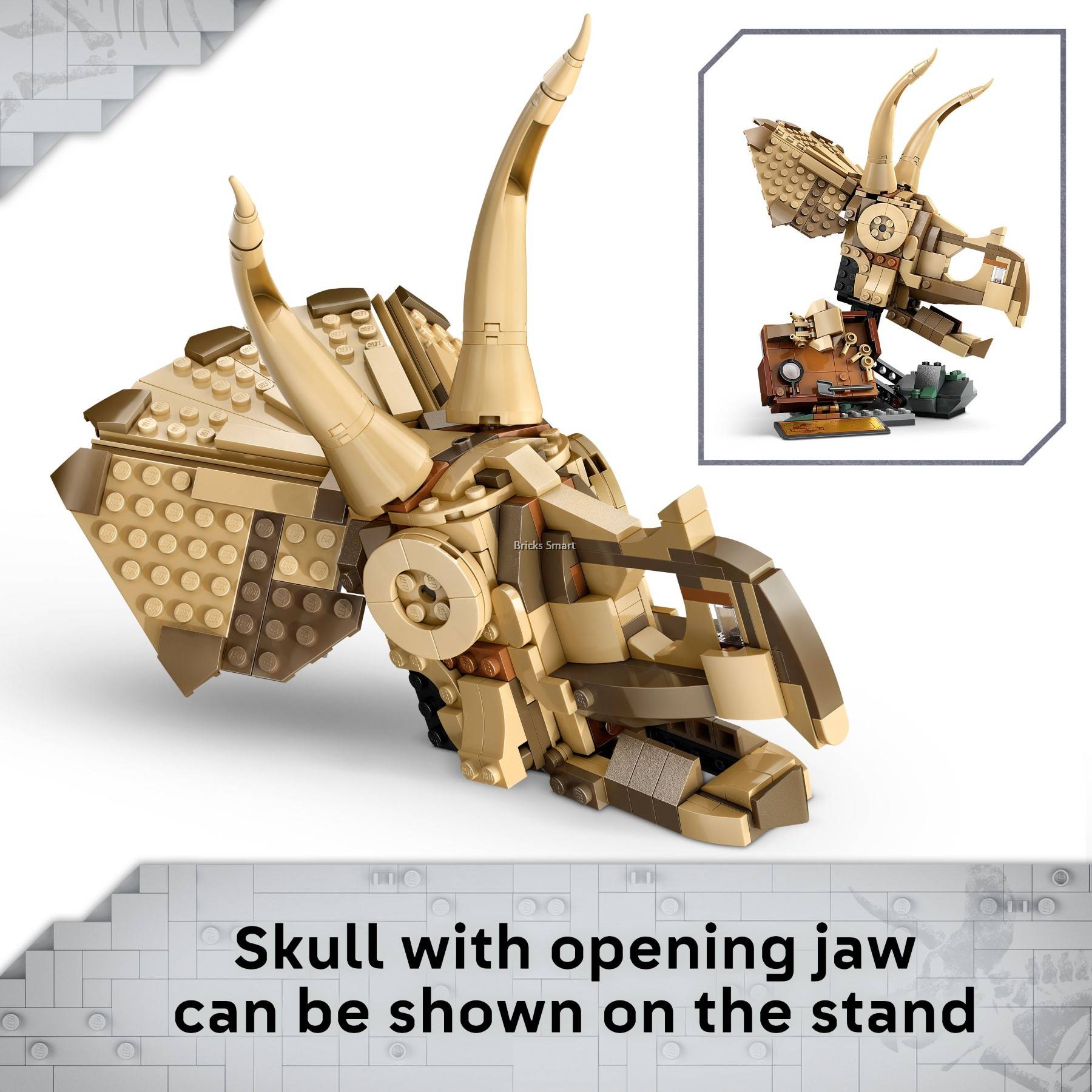 LEGO 76969 Jurassic World Dinosaur Fossils: Triceratops Skull Building ...