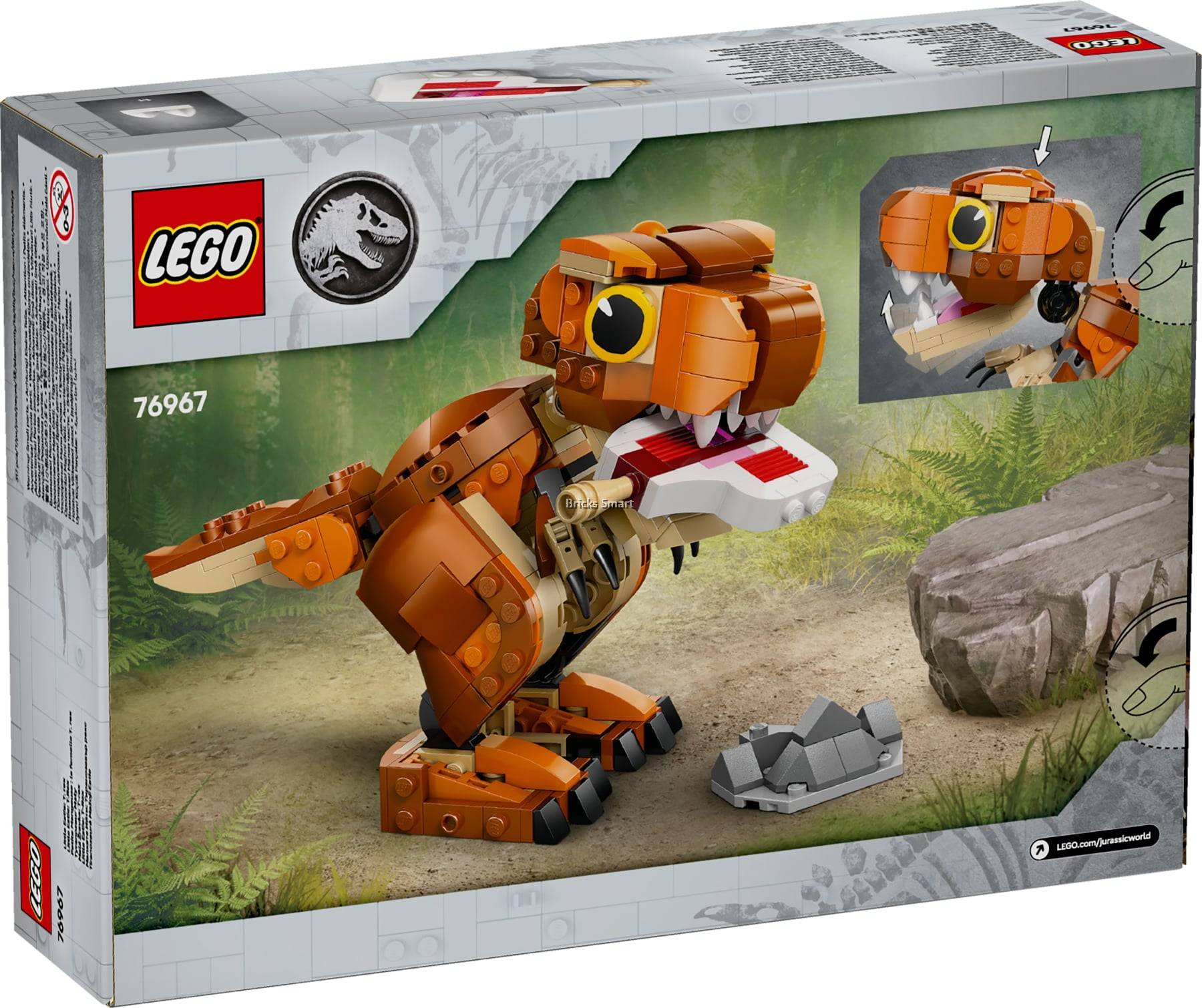 LEGO 76967 Jurassic World Little Eatie: T. rex Building Toy Set (317 ...