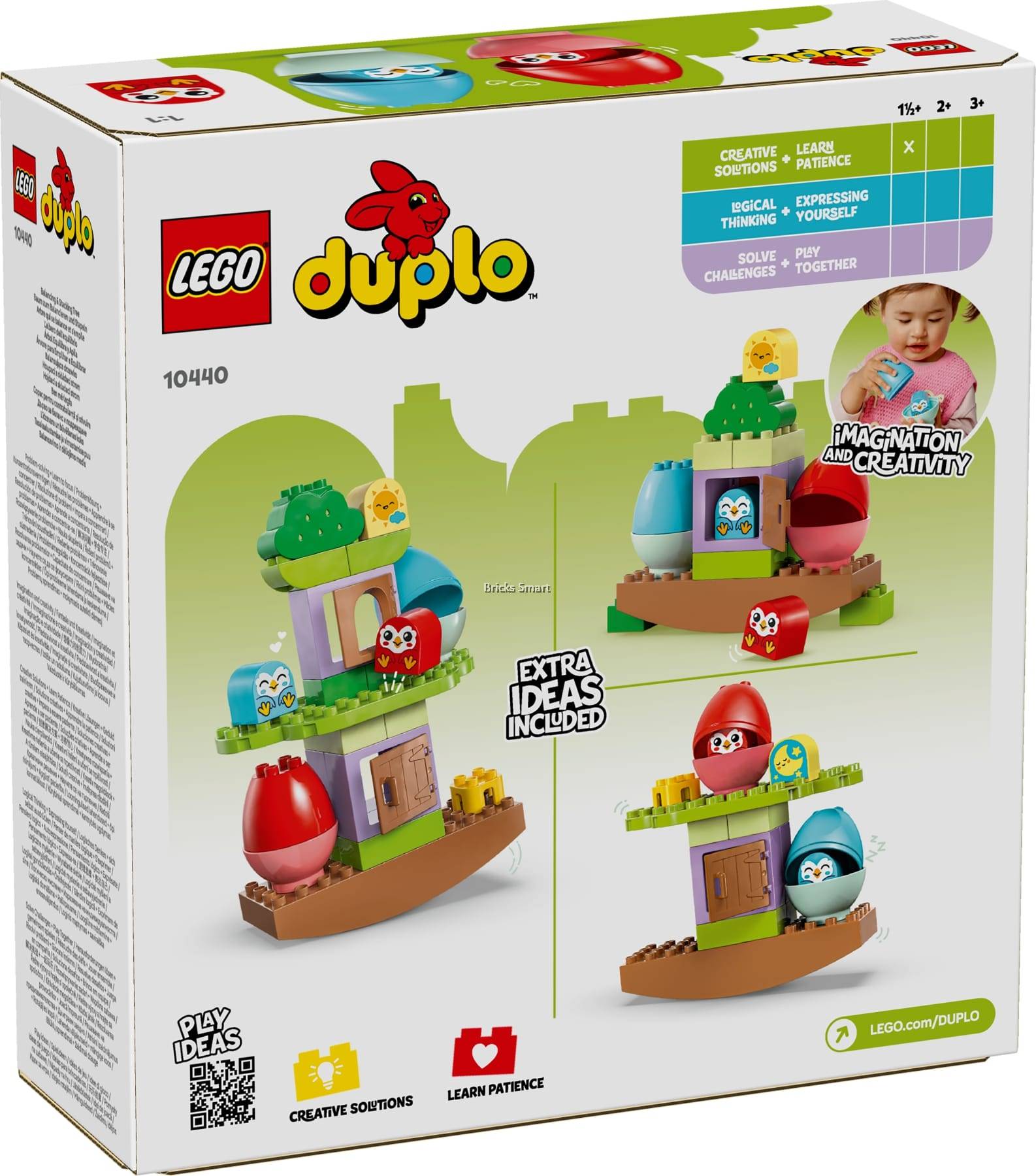 LEGO 10440 DUPLO My First Balancing & Stacking Tree Building Toy Set ...
