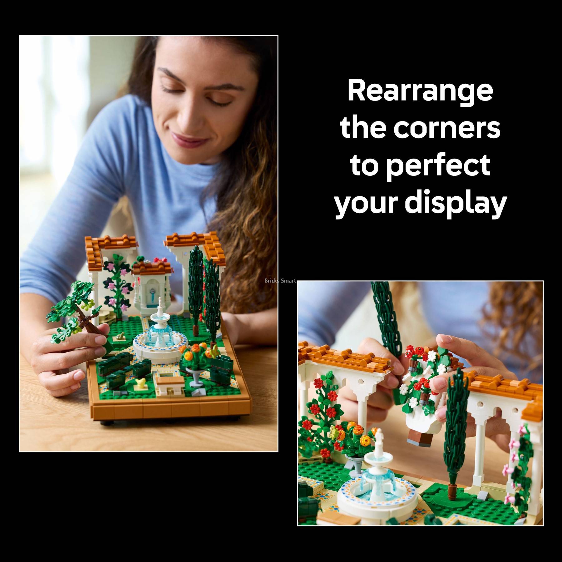 LEGO 10359 Icons Fountain Garden Building Set (1302 Pieces)