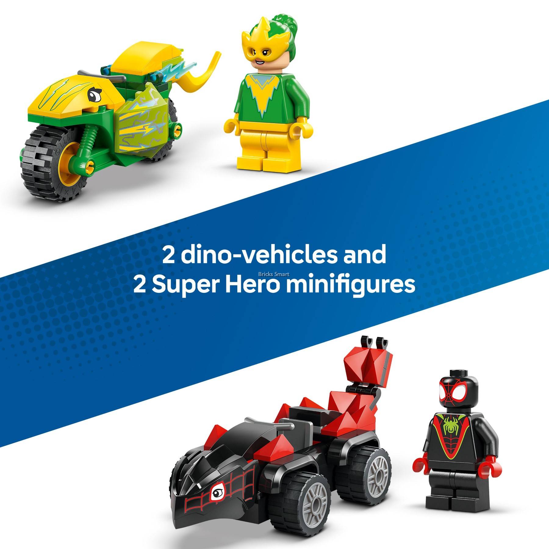 LEGO 11198 Spidey Spin and Electro Dinosaur Vehicle Chase Building Toy ...