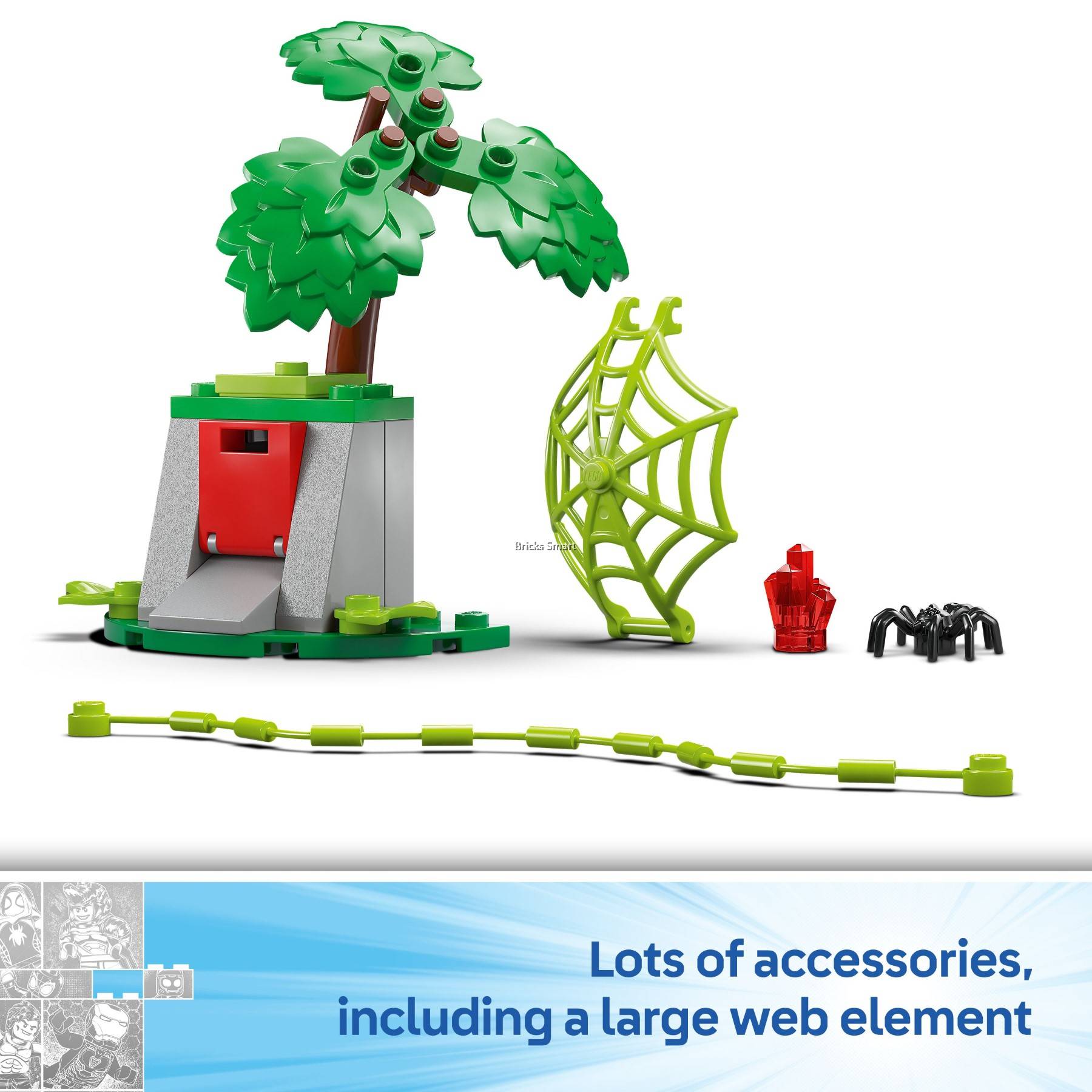 LEGO 11198 Spidey Spin and Electro Dinosaur Vehicle Chase Building Toy ...