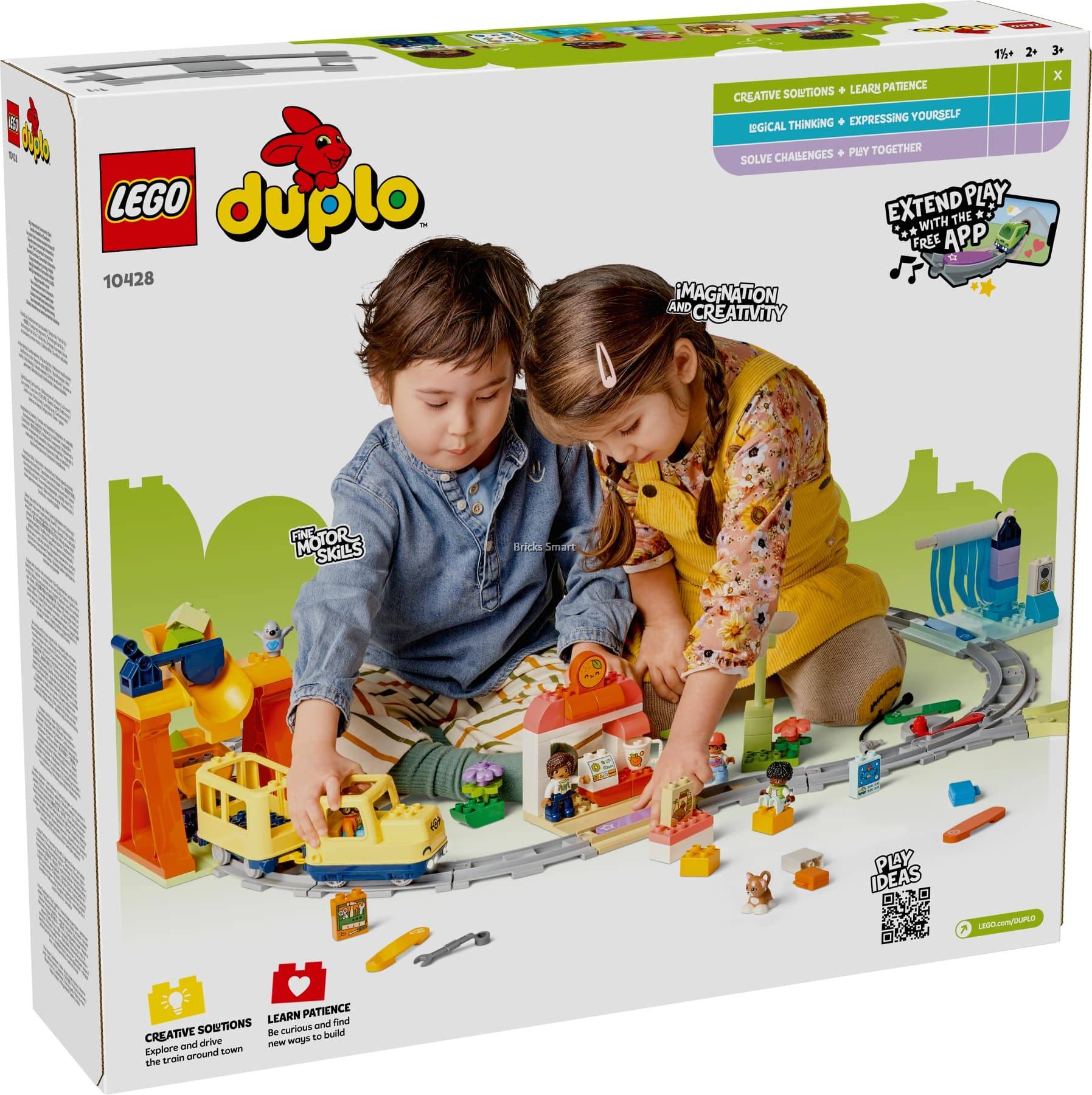 LEGO 10428 DUPLO Big Interactive Community Train Building Toy Set (103 ...