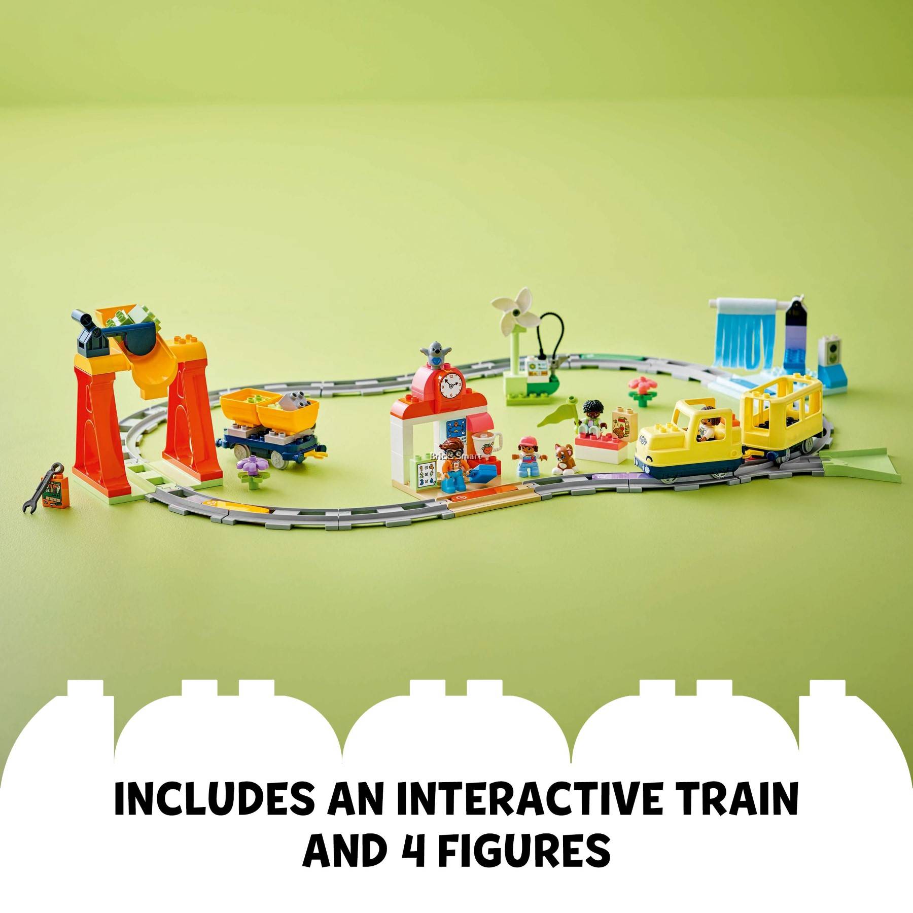 LEGO 10428 DUPLO Big Interactive Community Train Building Toy Set (103 ...
