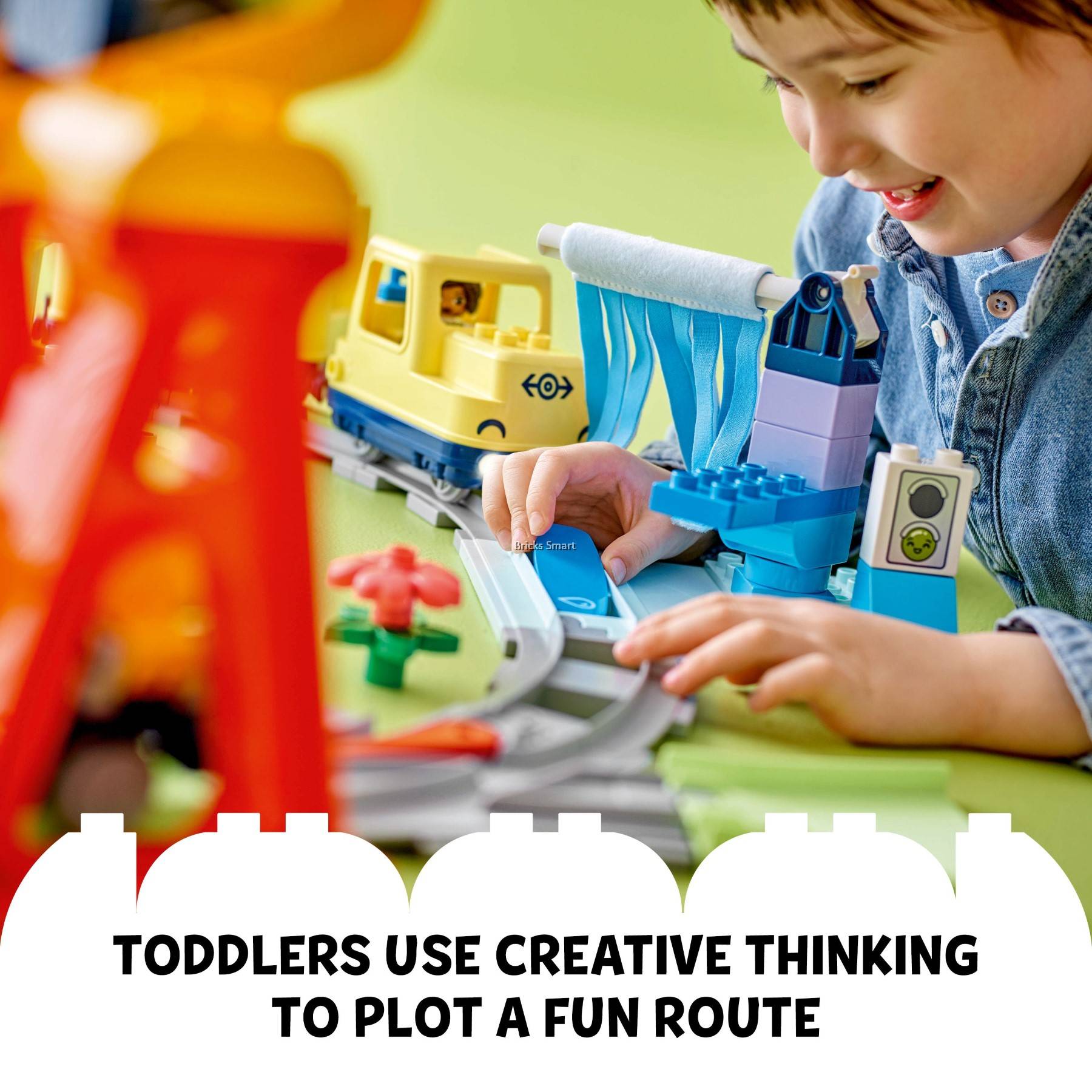 LEGO 10428 DUPLO Big Interactive Community Train Building Toy Set (103 ...