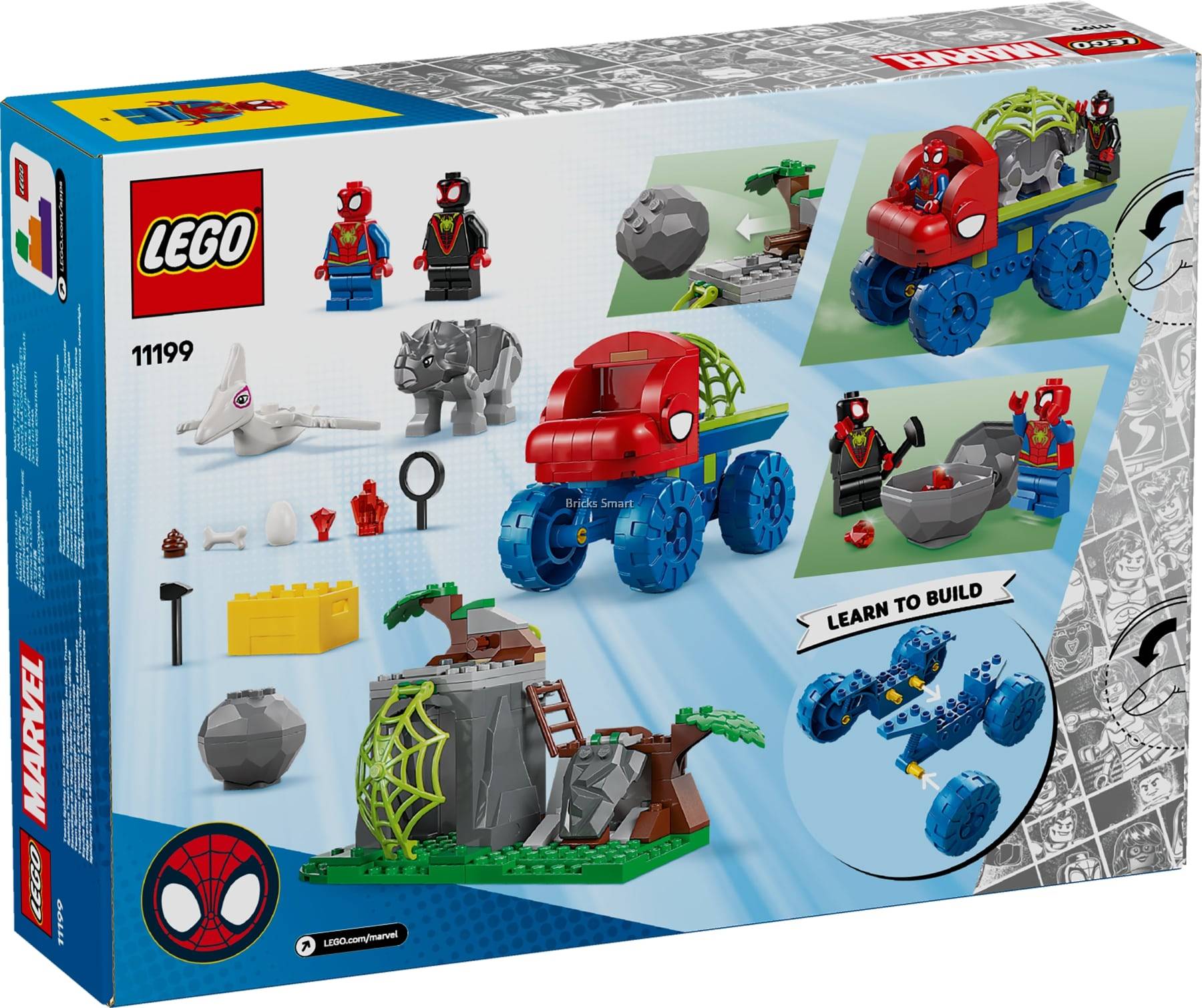 LEGO 11199 Spidey Team Spidey Dino Crawler Rescue Building Toy Set (136 ...