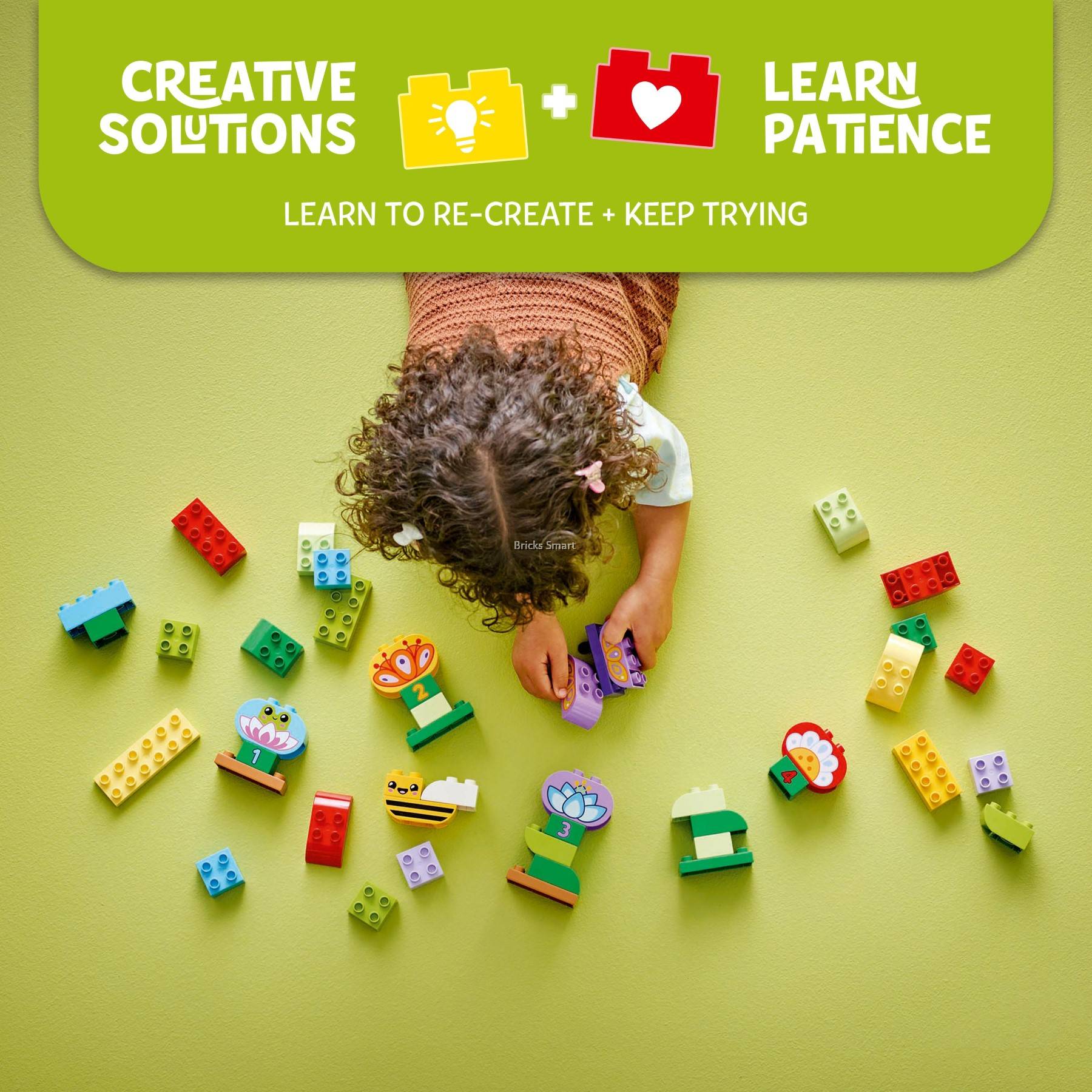 LEGO 10444 DUPLO Creative Garden & Flowers Building Toy Set (45 Pieces)