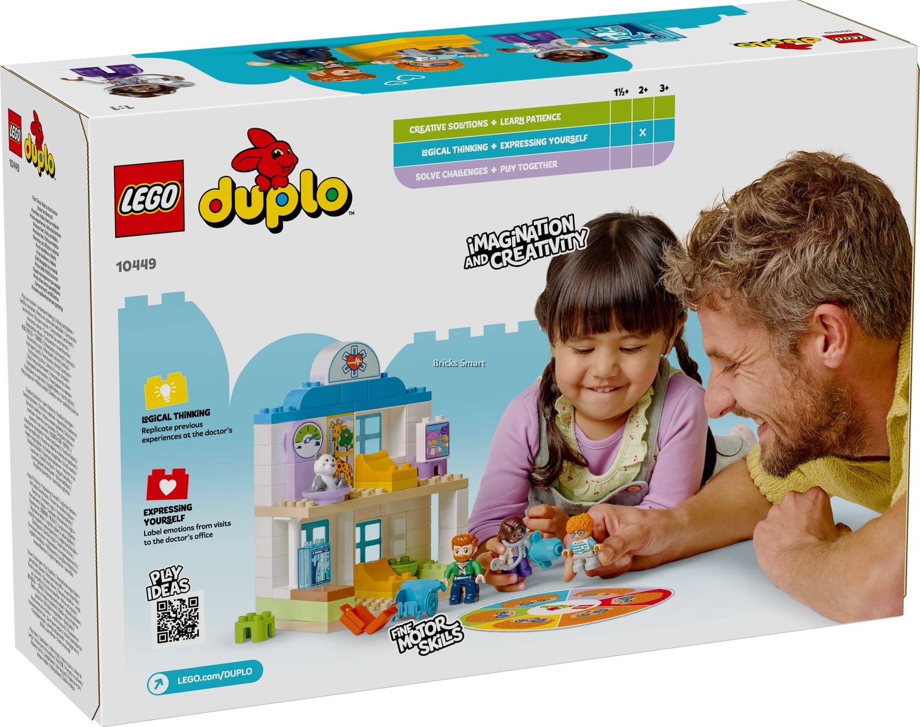 LEGO 10449 DUPLO First Time: Visit with the Doctor Building Toy Set (65 ...