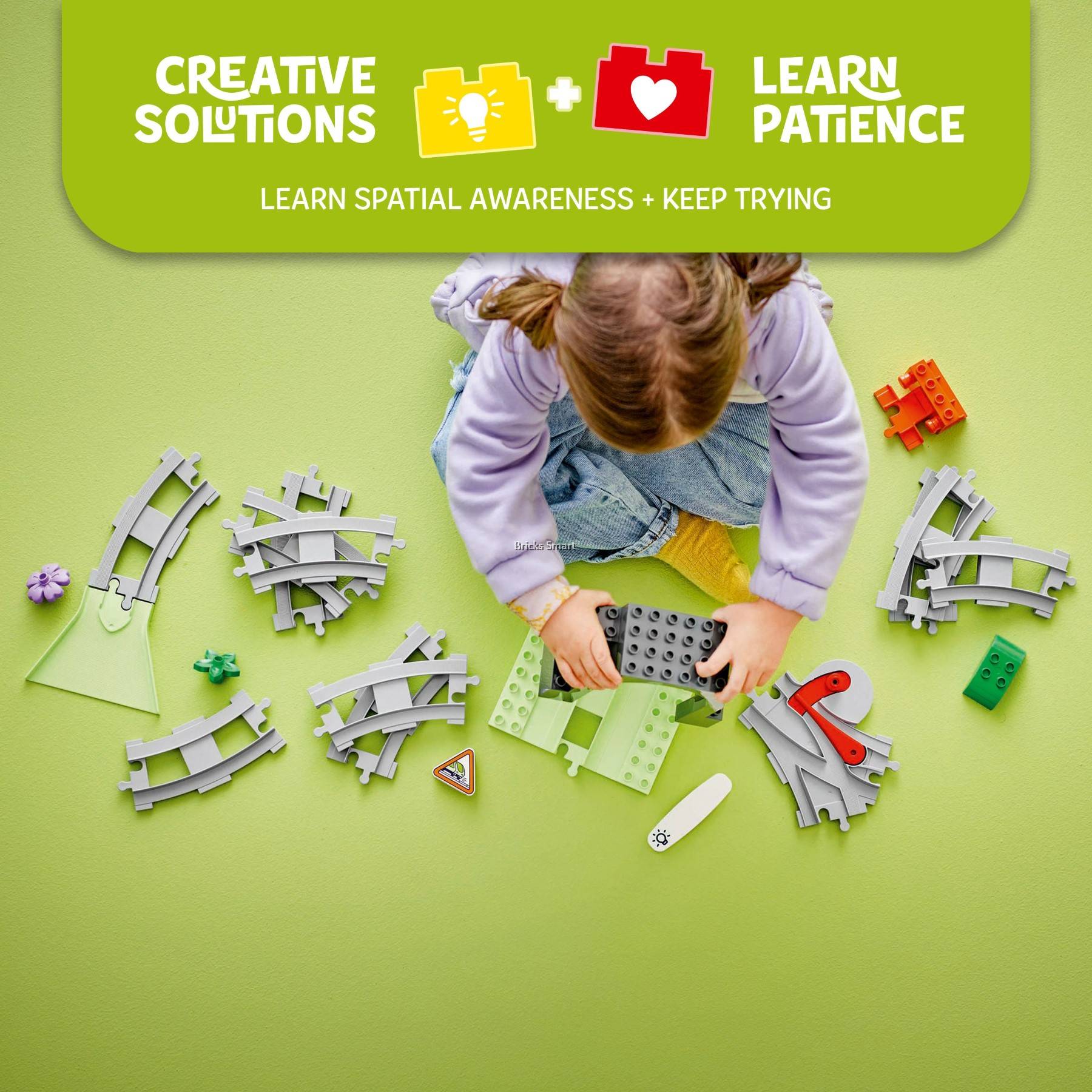 LEGO 10425 DUPLO Train Tunnel and Tracks Expansion Set Building Toy Set ...