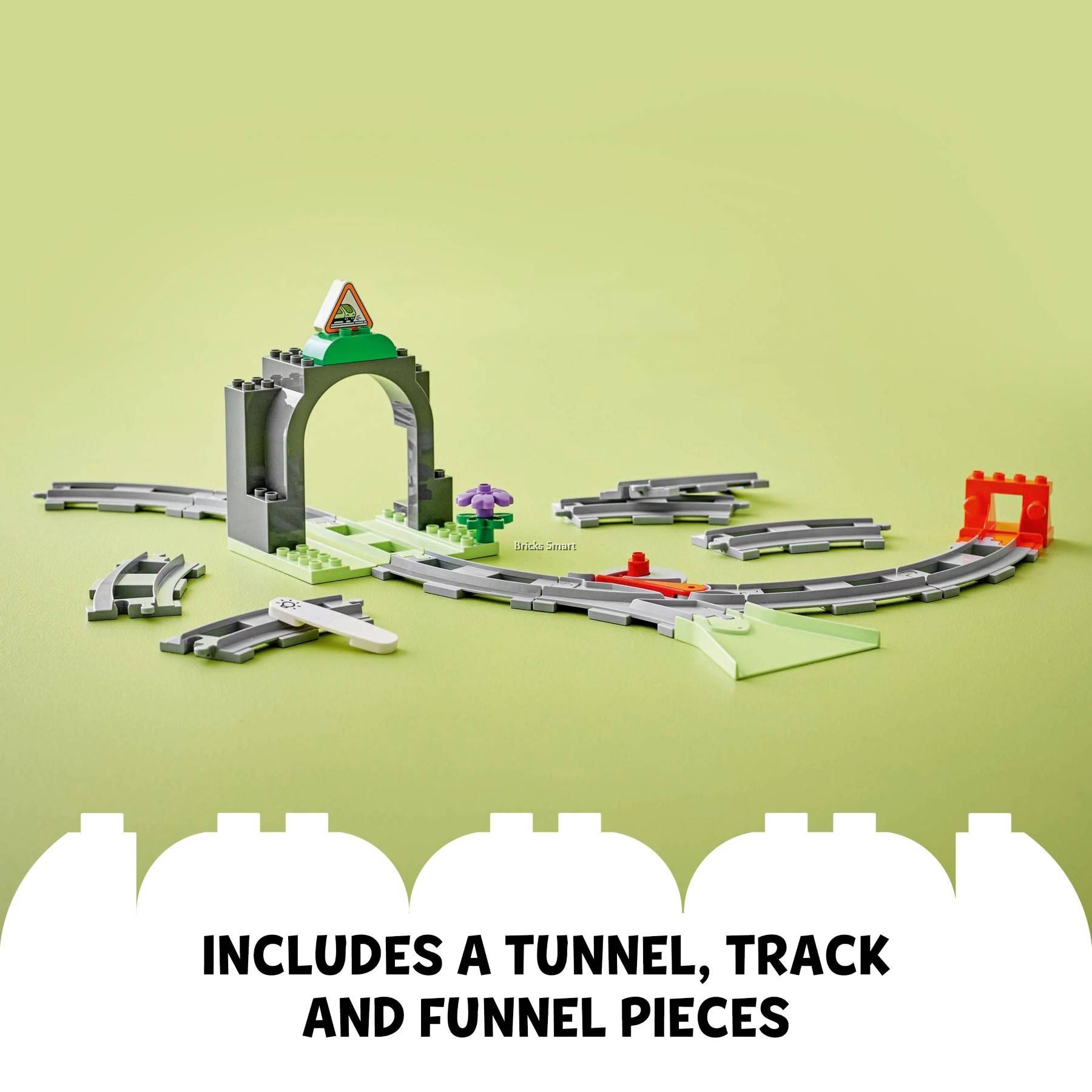LEGO 10425 DUPLO Train Tunnel and Tracks Expansion Set Building Toy Set ...
