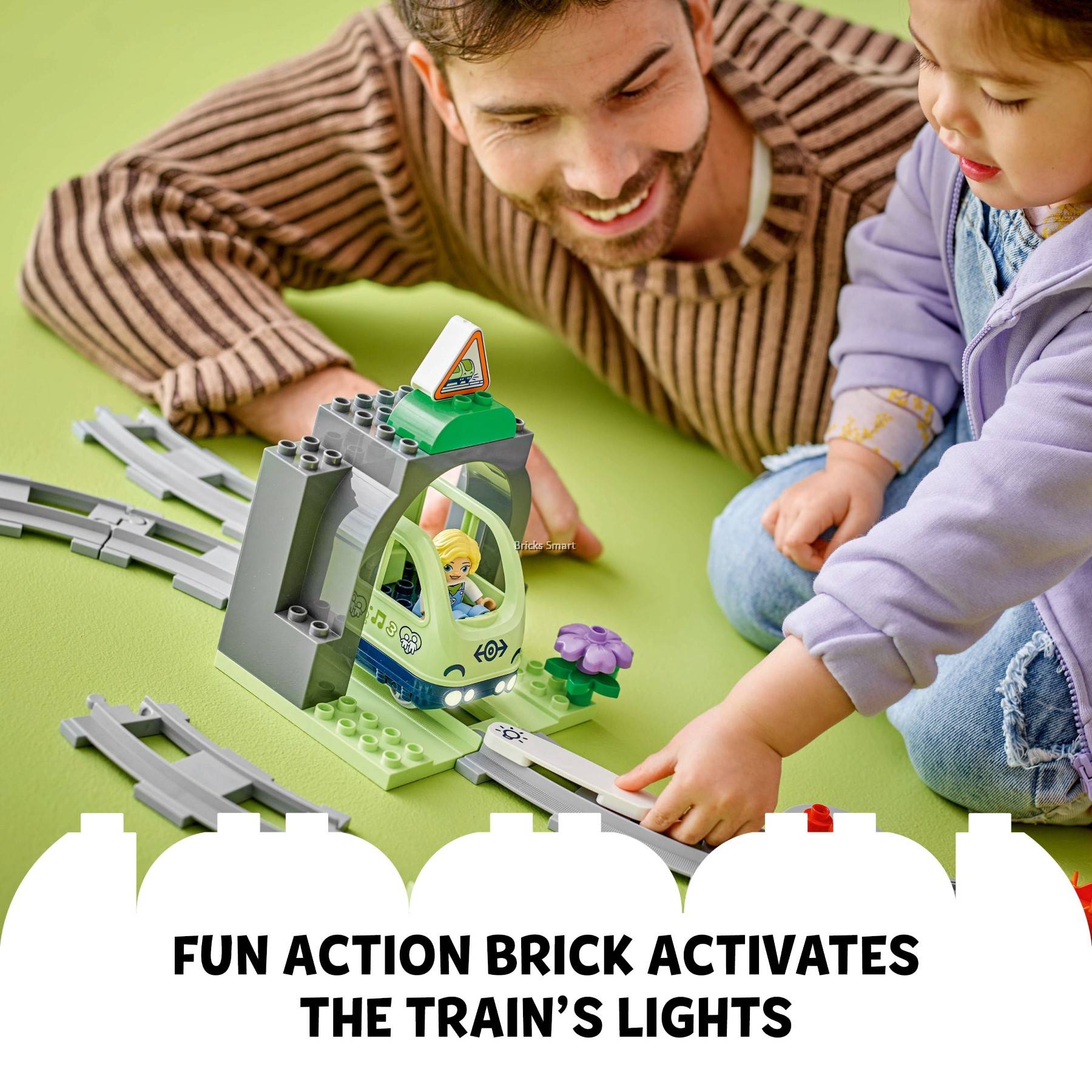 LEGO 10425 DUPLO Train Tunnel and Tracks Expansion Set Building Toy Set ...