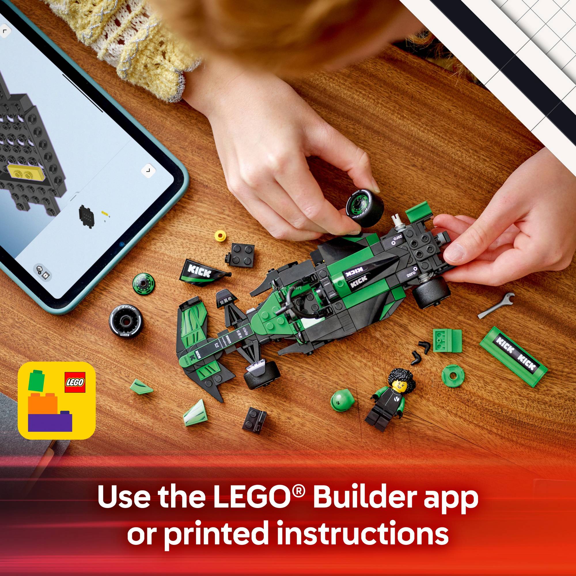 LEGO 77247 Speed Champions KICK Sauber F1 Team C44 Race Car Building ...