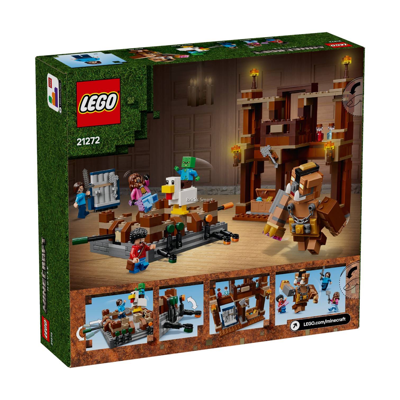 LEGO 21272 Minecraft Woodland Mansion Fighting Ring Building Toy Set ...
