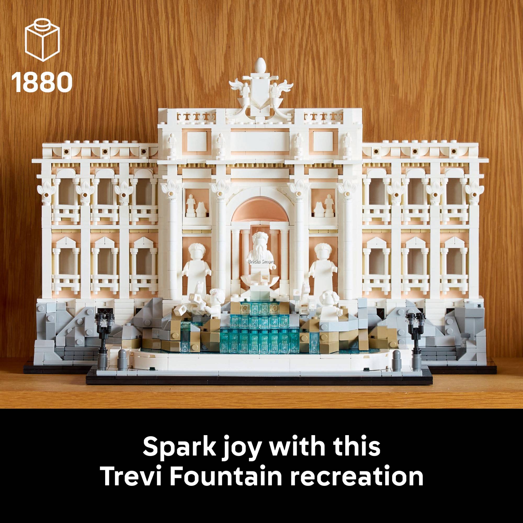 LEGO 21062 Architecture Trevi Fountain Building Kit (1880 Pieces)