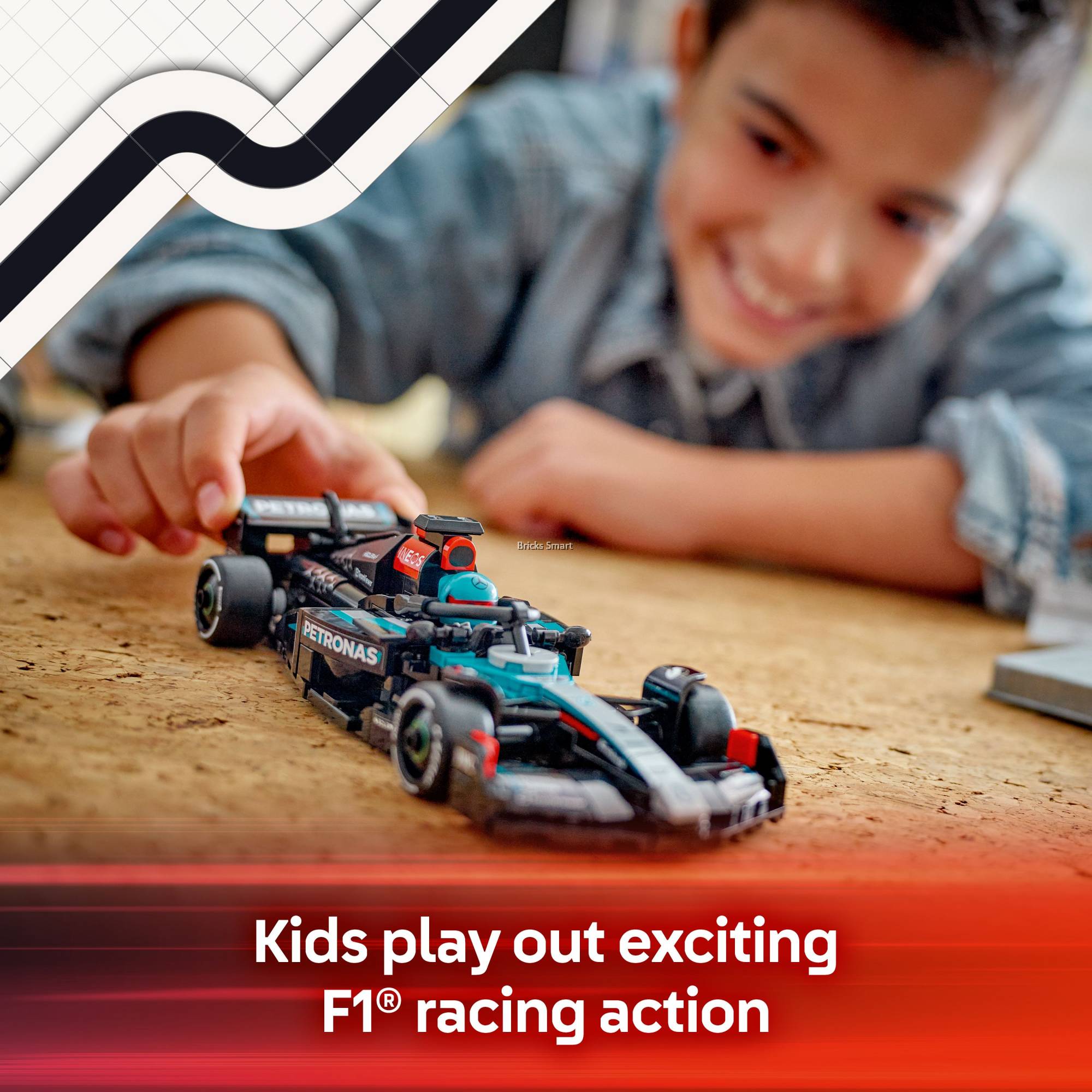 LEGO 77244 Speed Champions Mercedes-AMG F1 W15 Race Car Building Toy ...