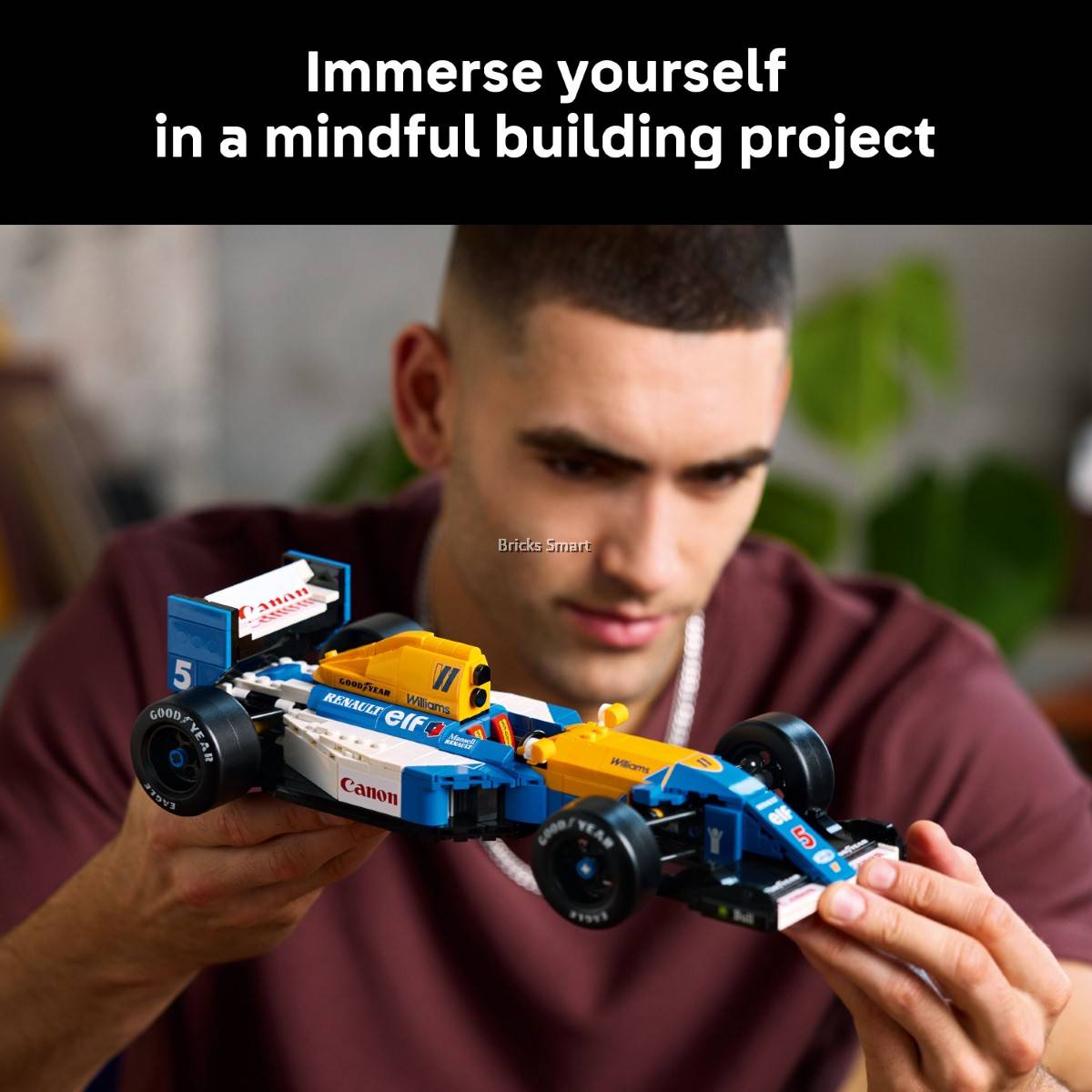 LEGO 10353 Icons Williams Racing FW14B & Nigel Mansell Building Kit ...