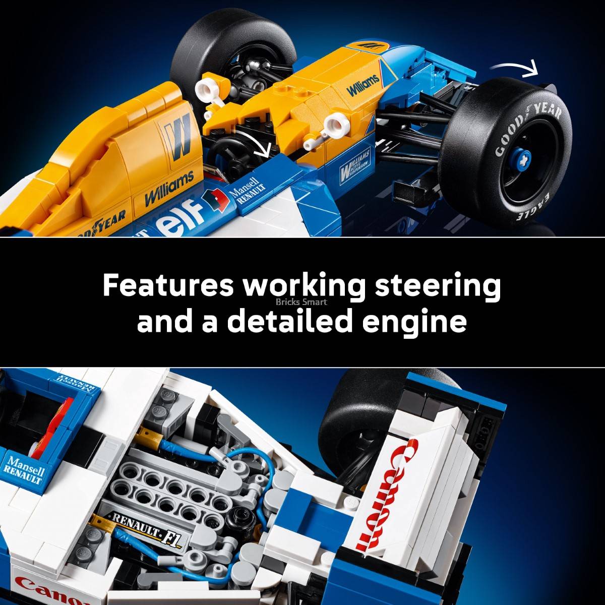 LEGO 10353 Icons Williams Racing FW14B & Nigel Mansell Building Kit ...