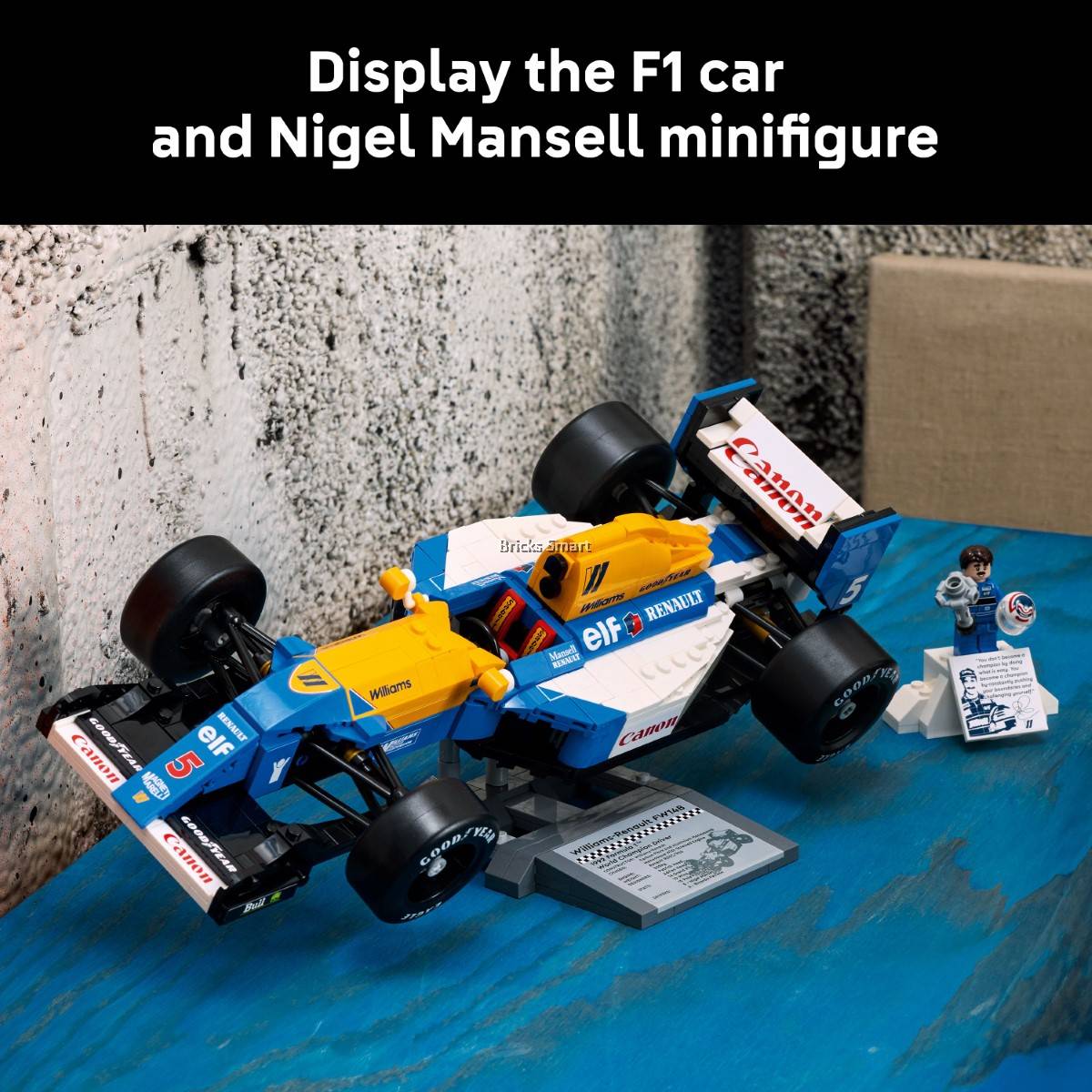 LEGO 10353 Icons Williams Racing FW14B & Nigel Mansell Building Kit ...