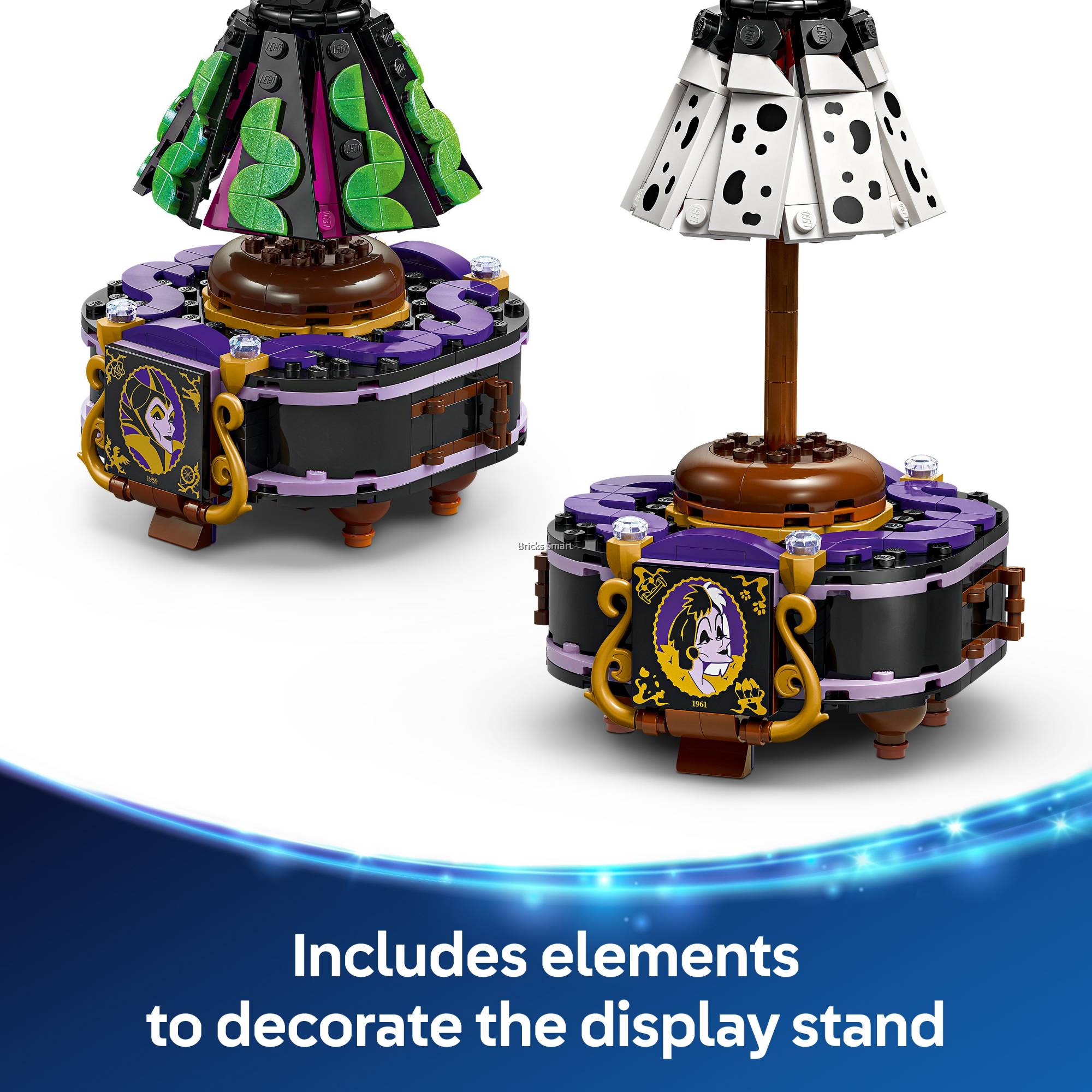 LEGO 43262 Disney Villains Maleficent’s and Cruella De Vil’s Dresses ...