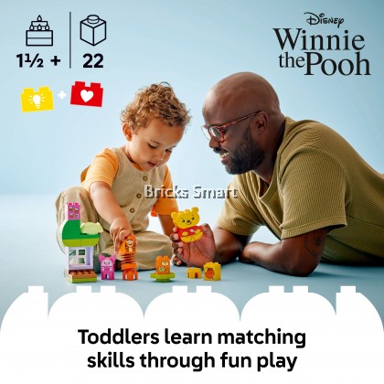 LEGO 10457 DUPLO Disney Winnie the Pooh’s Birthday Party Building Toy ...