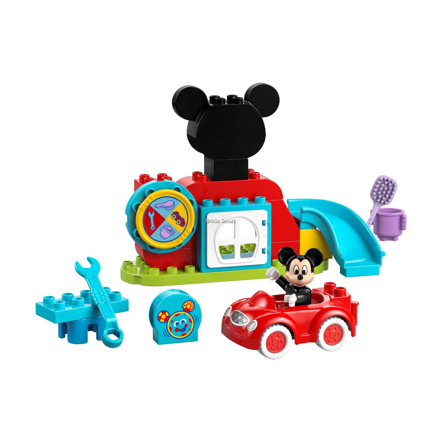 LEGO 10454 DUPLO Disney Mickey Mouse Clubhouse & Car Building Toy Set ...