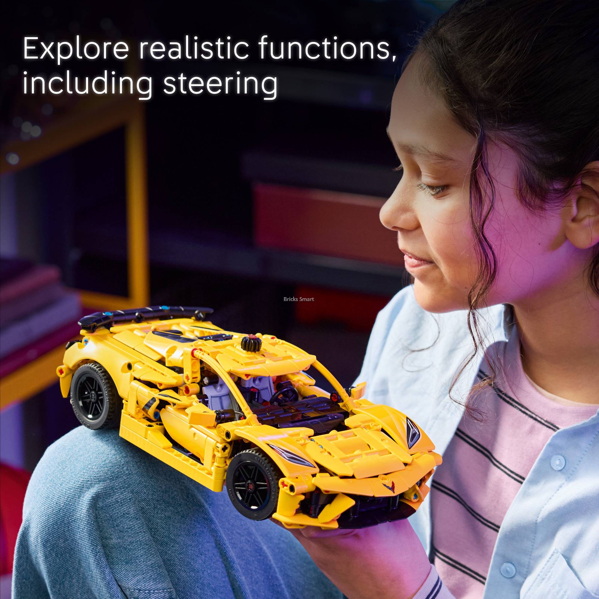 LEGO 42205 Technic Chevrolet Corvette Stingray Building Toy Set (732 ...