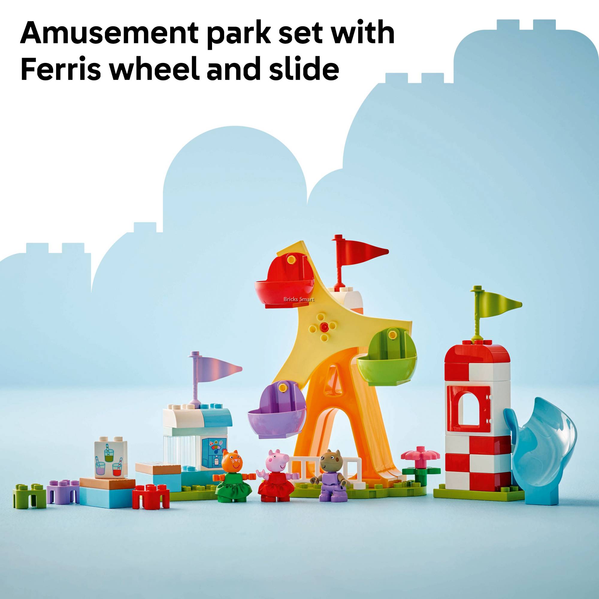 LEGO 10453 DUPLO Peppa Pig Funfair Building Toy Set (53 Pieces)