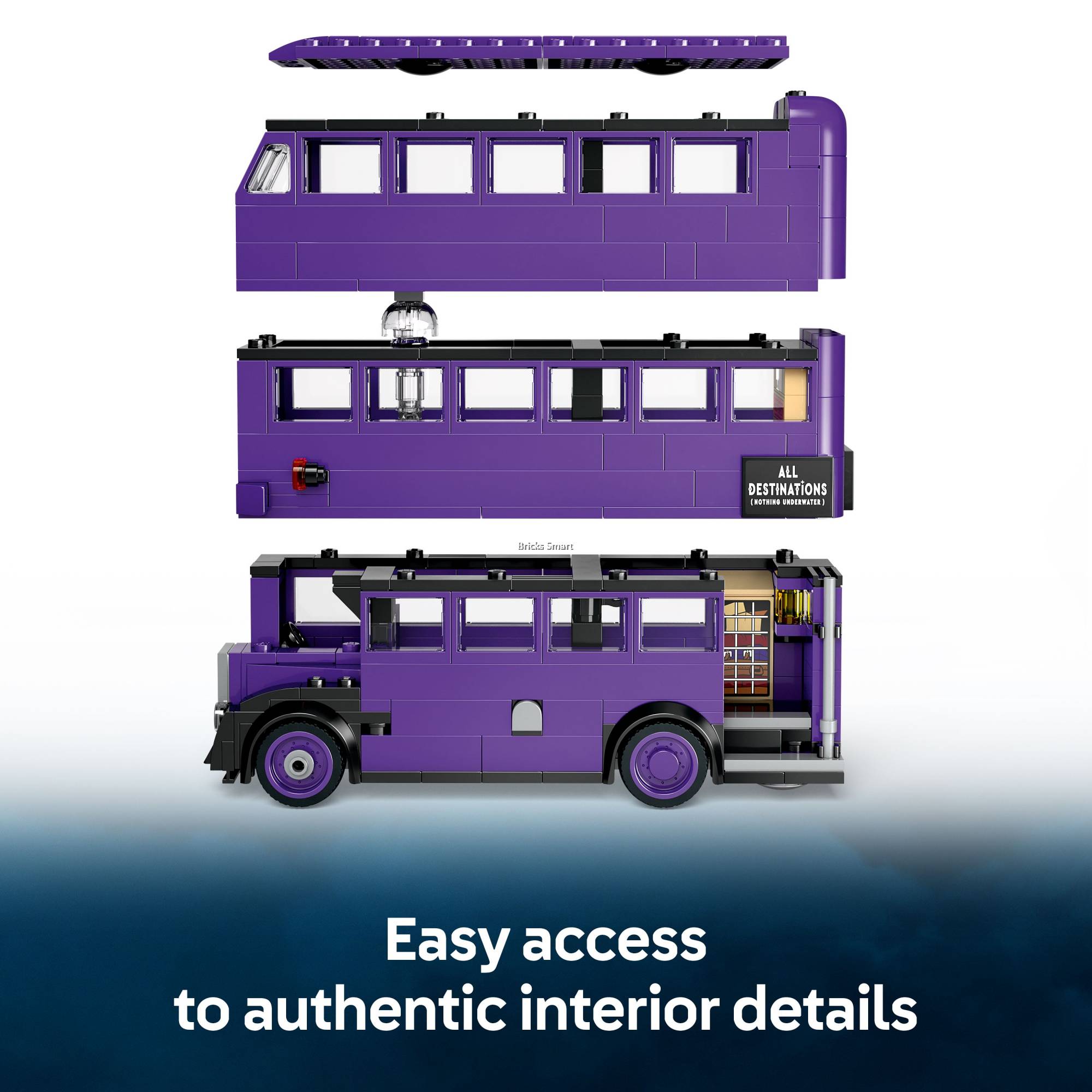 LEGO 76446 Harry Potter Knight Bus Adventure Building Toy Set (499 Pieces)