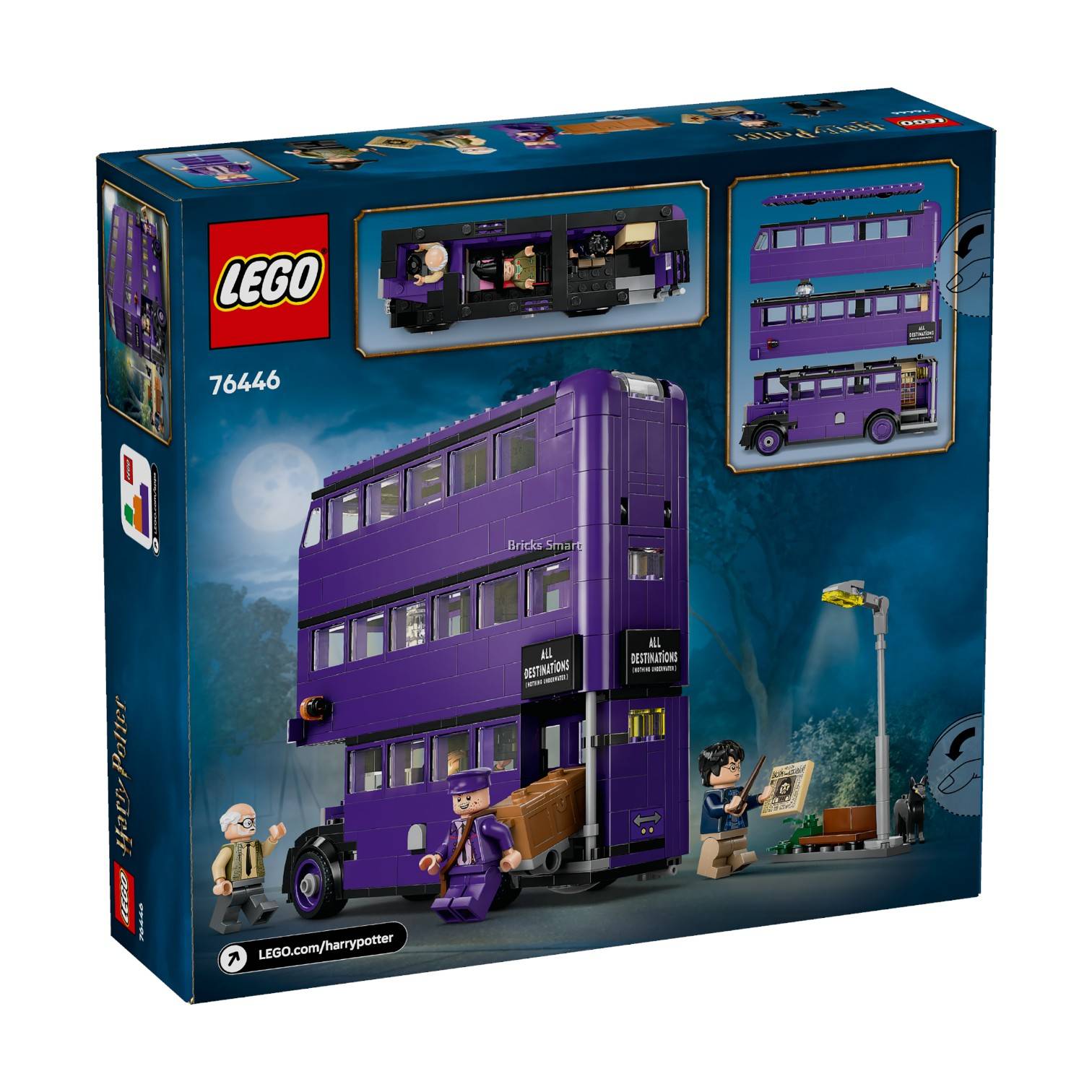 LEGO 76446 Harry Potter Knight Bus Adventure Building Toy Set (499 Pieces)